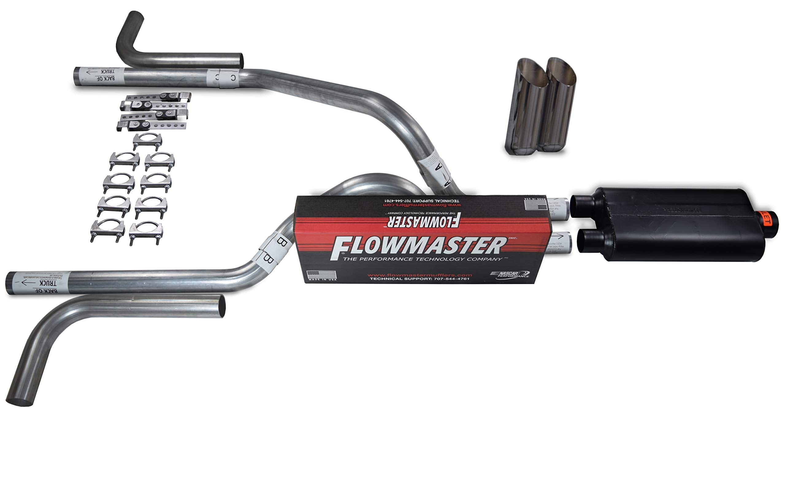Truck Exhaust Kits - Shop Line dual exhaust system 2.5 AL pipe ...