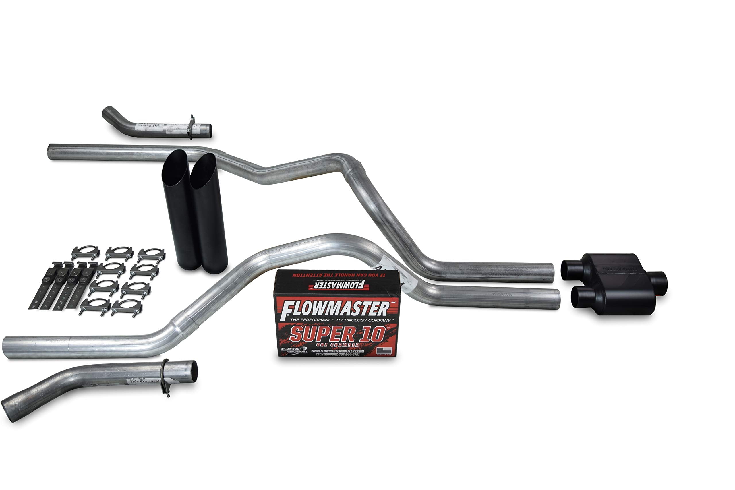 Truck Exhaust Kits - Shop Line dual exhaust system 2.5" Aluminized pipe ...