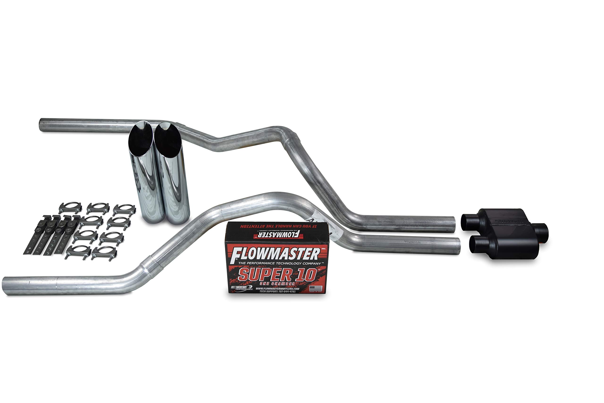 Truck Exhaust Kits - Shop Line dual exhaust system 2.5" Aluminized pipe ...