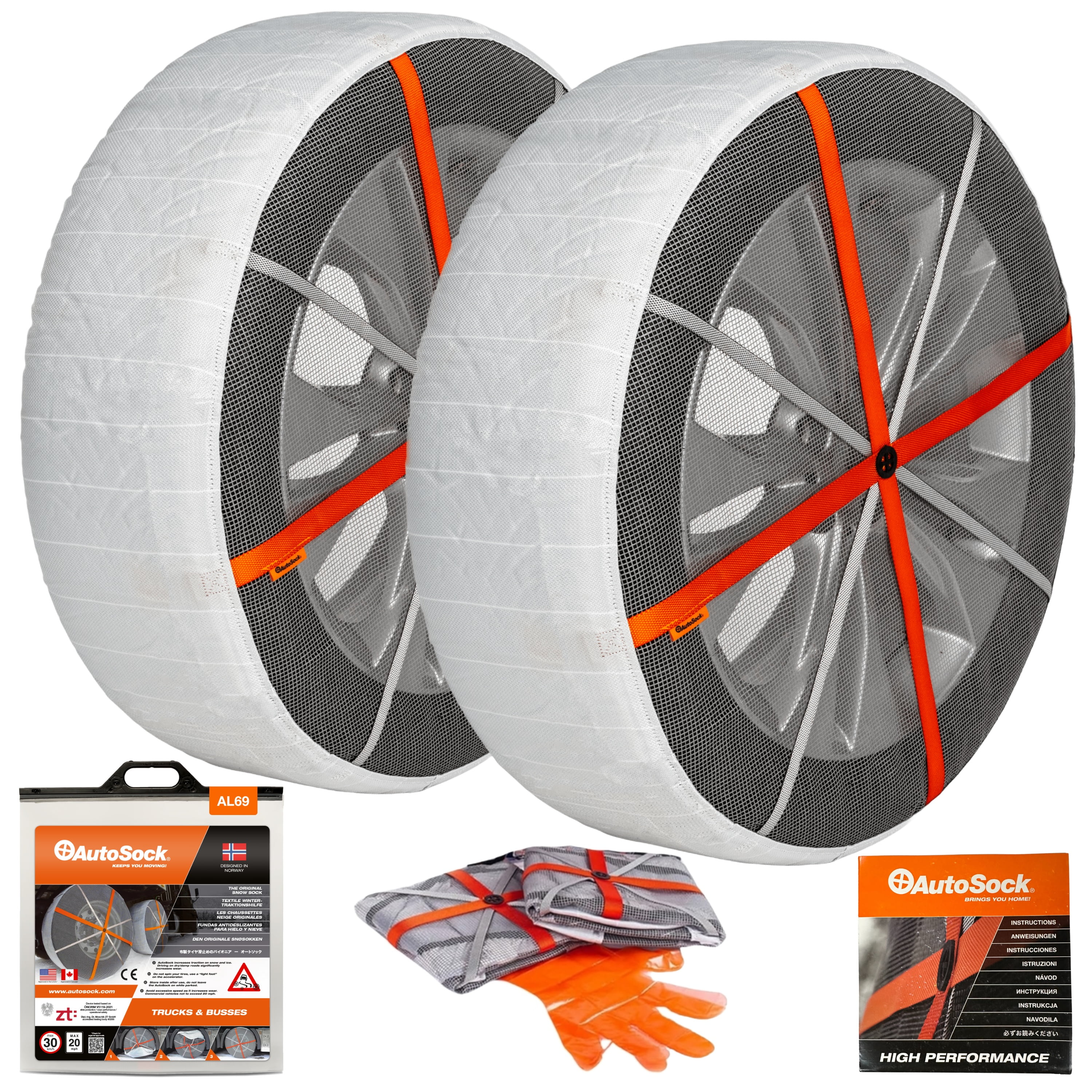 AutoSock AL69 - Commercial Vehicle Snow Socks for Tires on Buses and ...