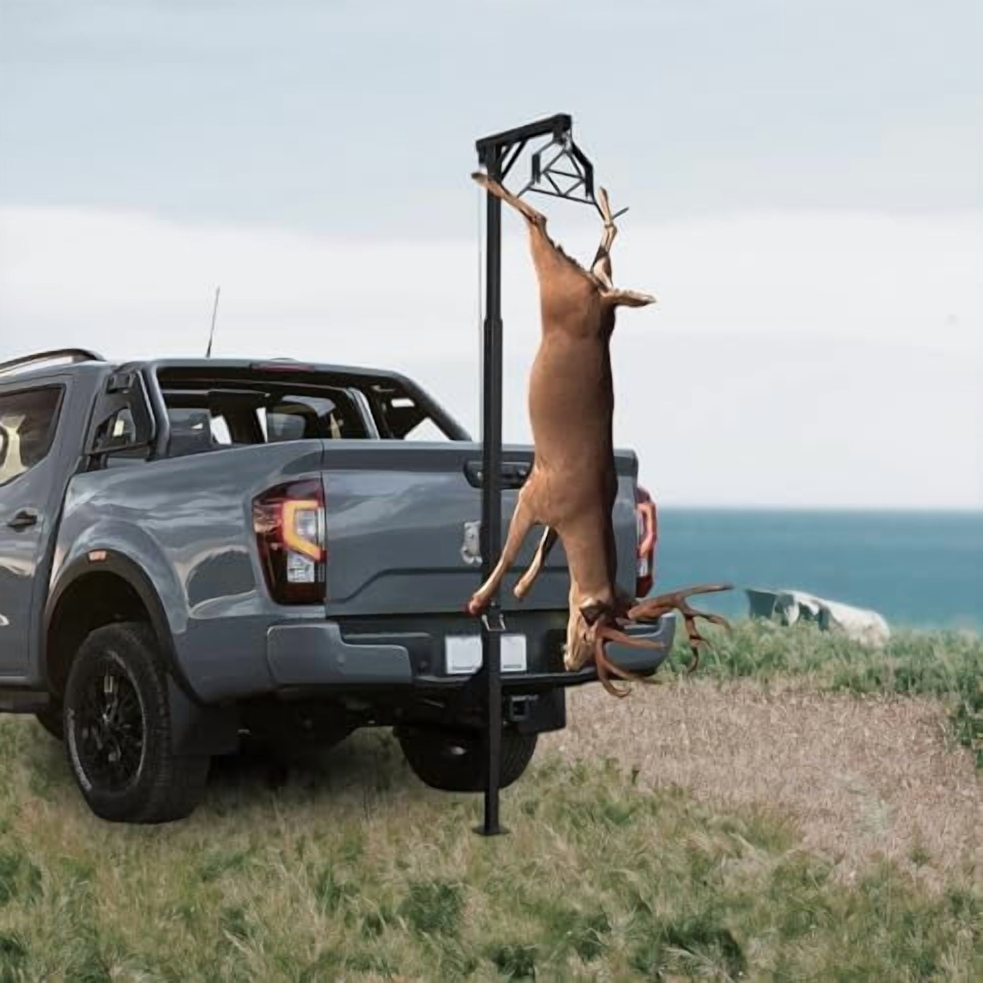 Truck Hitch Game Hunting Hoist, 600lbs Lifting Capacity, Adjustable ...