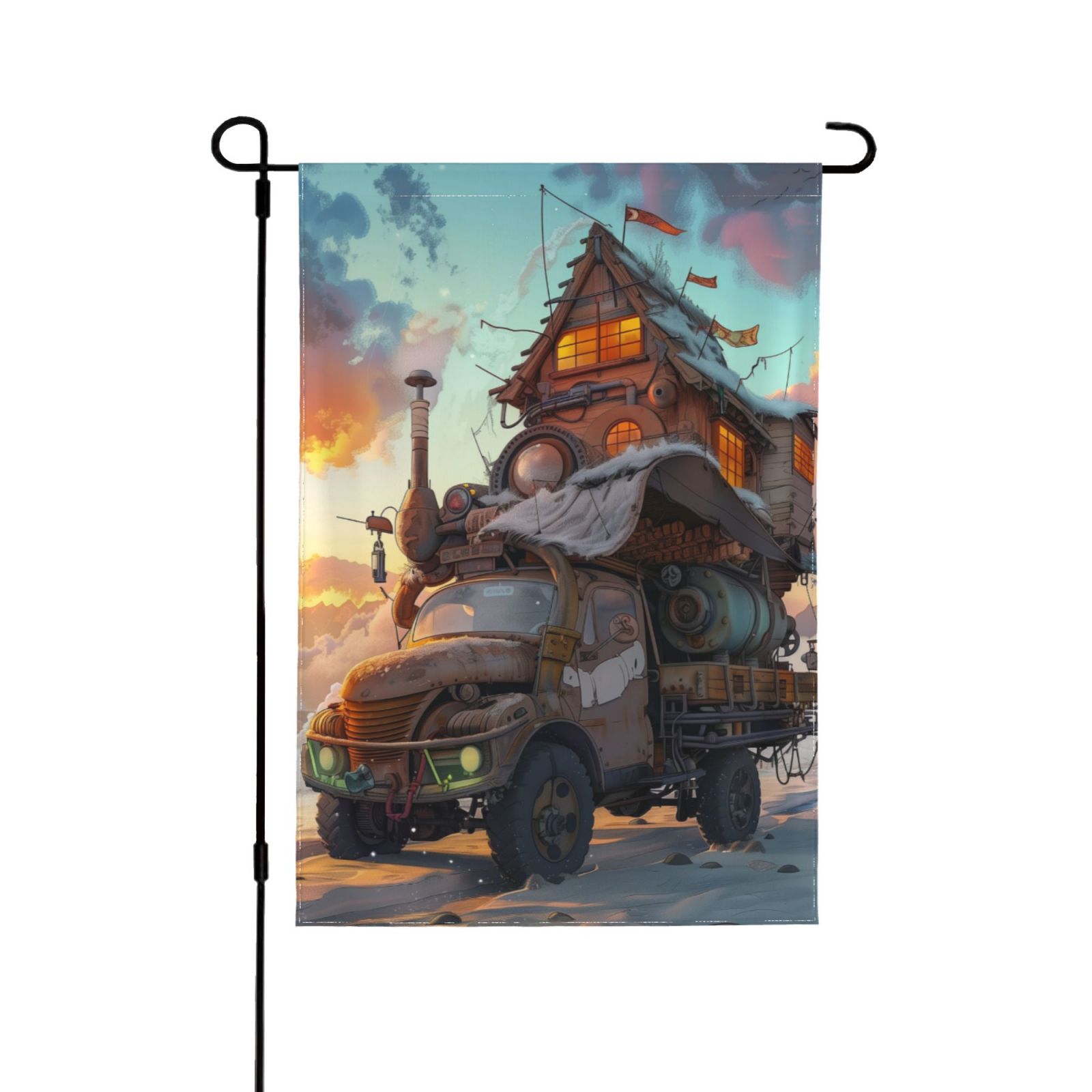 : Truck-House Contraption Spring and Garden Garden sided Decoration ...