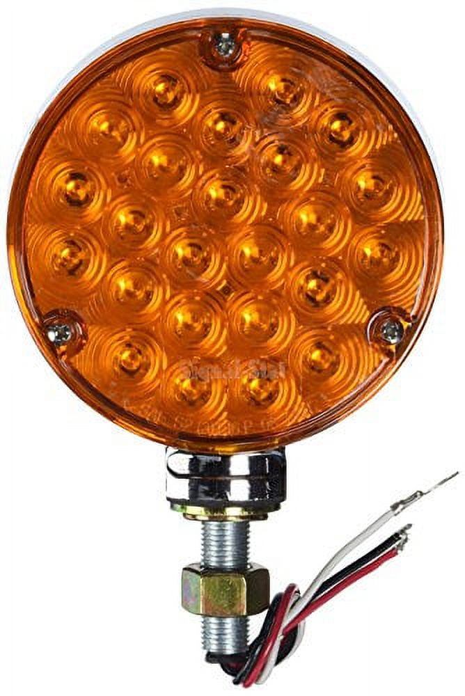 Truck-Lite 2750 Signal Stat Pedestal Light Led, Red/Yellow Round, 24 ...