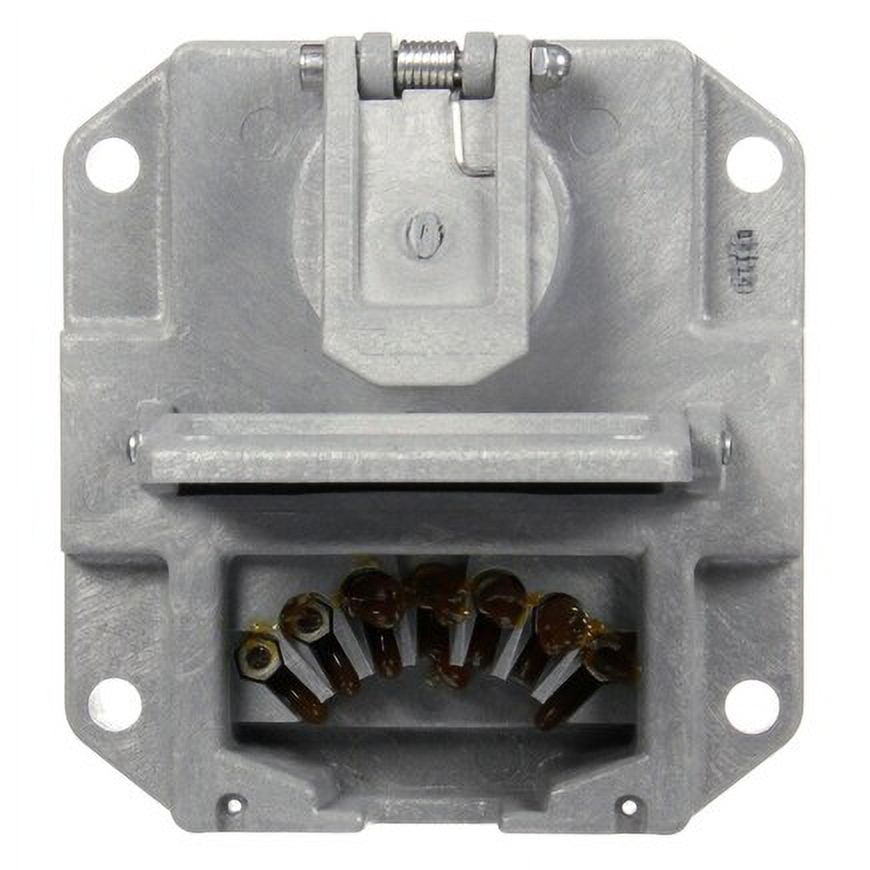 Truck-Lite 50805 Surface Mount Nose Box (50 Series, 7 Solid Pin, Grey ...