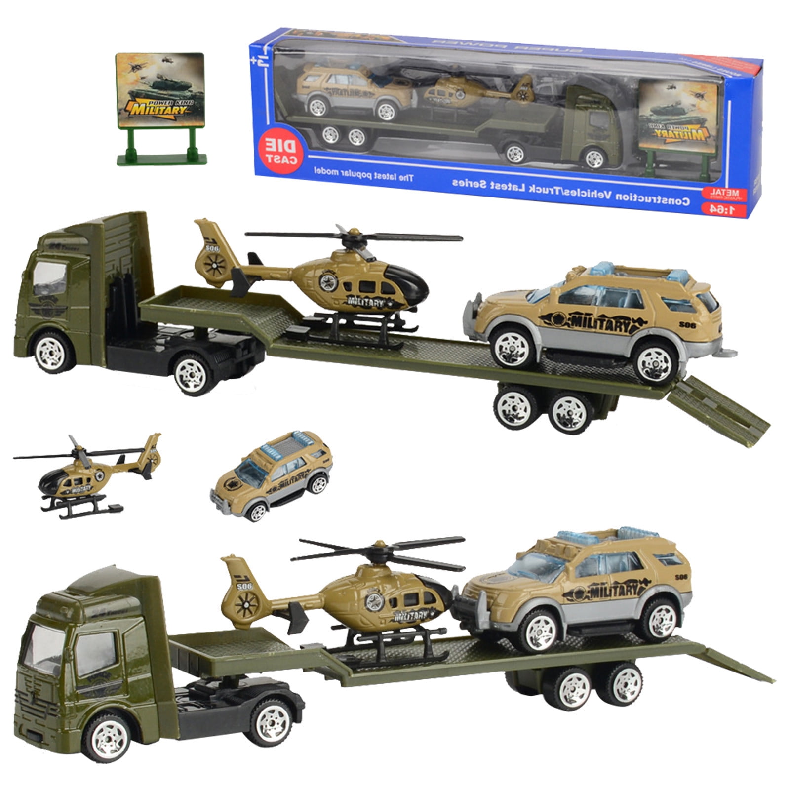 Truck Portable Set Children Scenes Car Toy Model Storage Toy ...