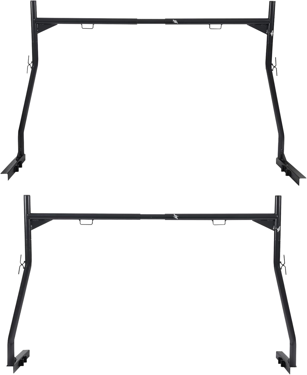 Truck Rack 2PCS Steel Truck Ladder Rack 800 lbs Capacity Adjustable ...