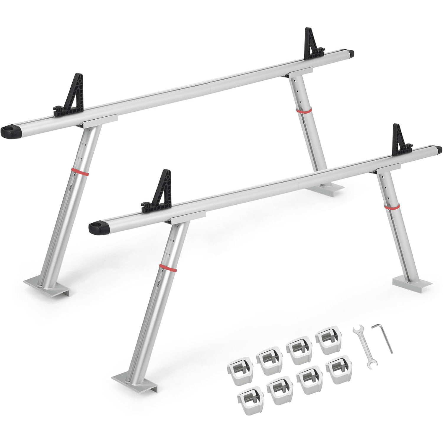 Truck Rack Set of 2 71in Aluminum Ladder Rack for Truck 800 lbs ...