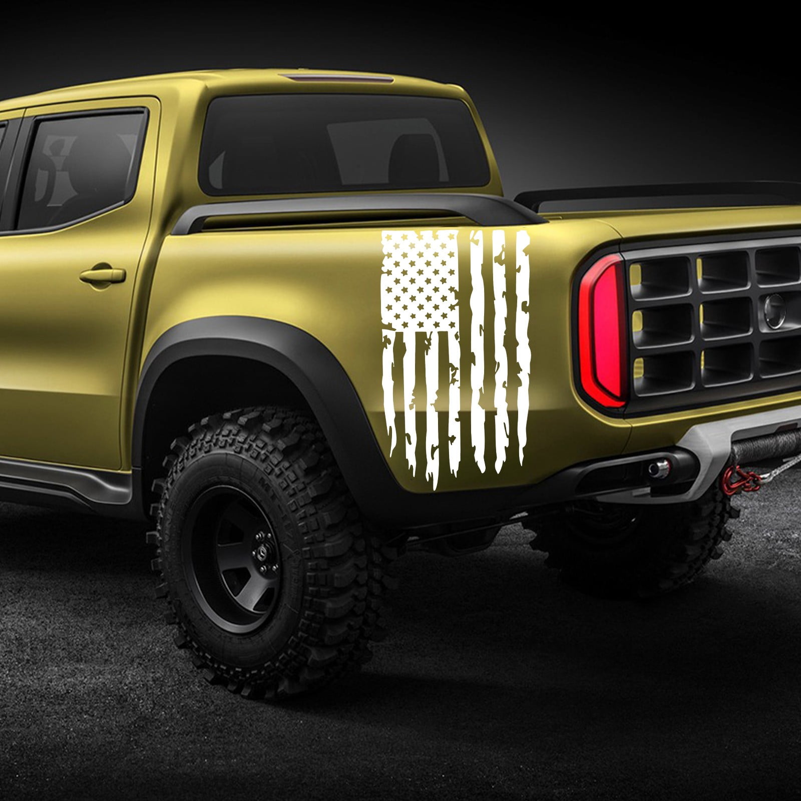 Truck Rear Gear Flag Striation Head Car Body Stickers Car Carving Car ...