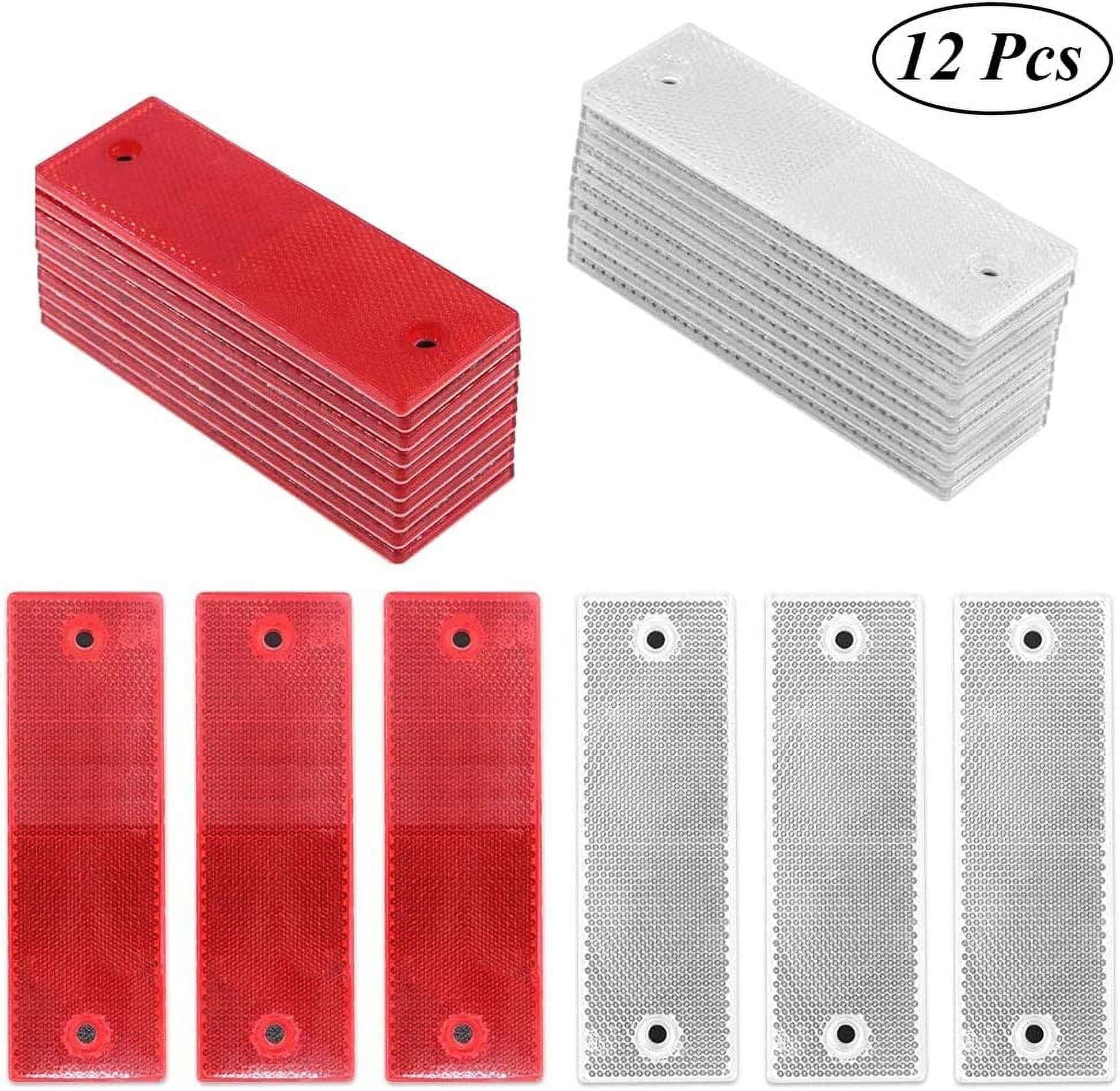 Truck Reflectors 12 Pieces Red White Trailer Markers - Walmart.com