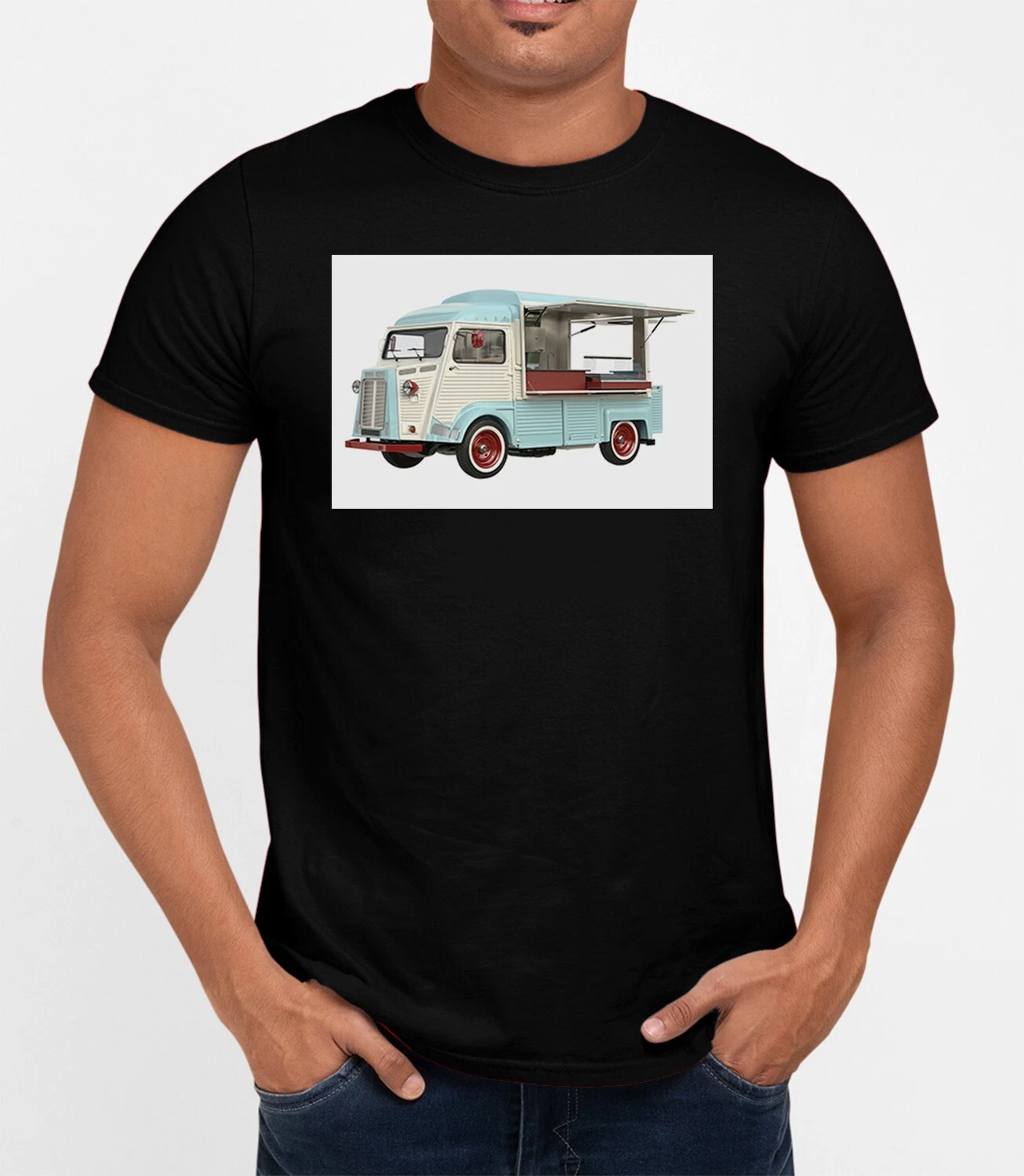 Truck Retro Van T-Shirt Temu Shein Classic Movie Tee Gift Retro - Walmart.com