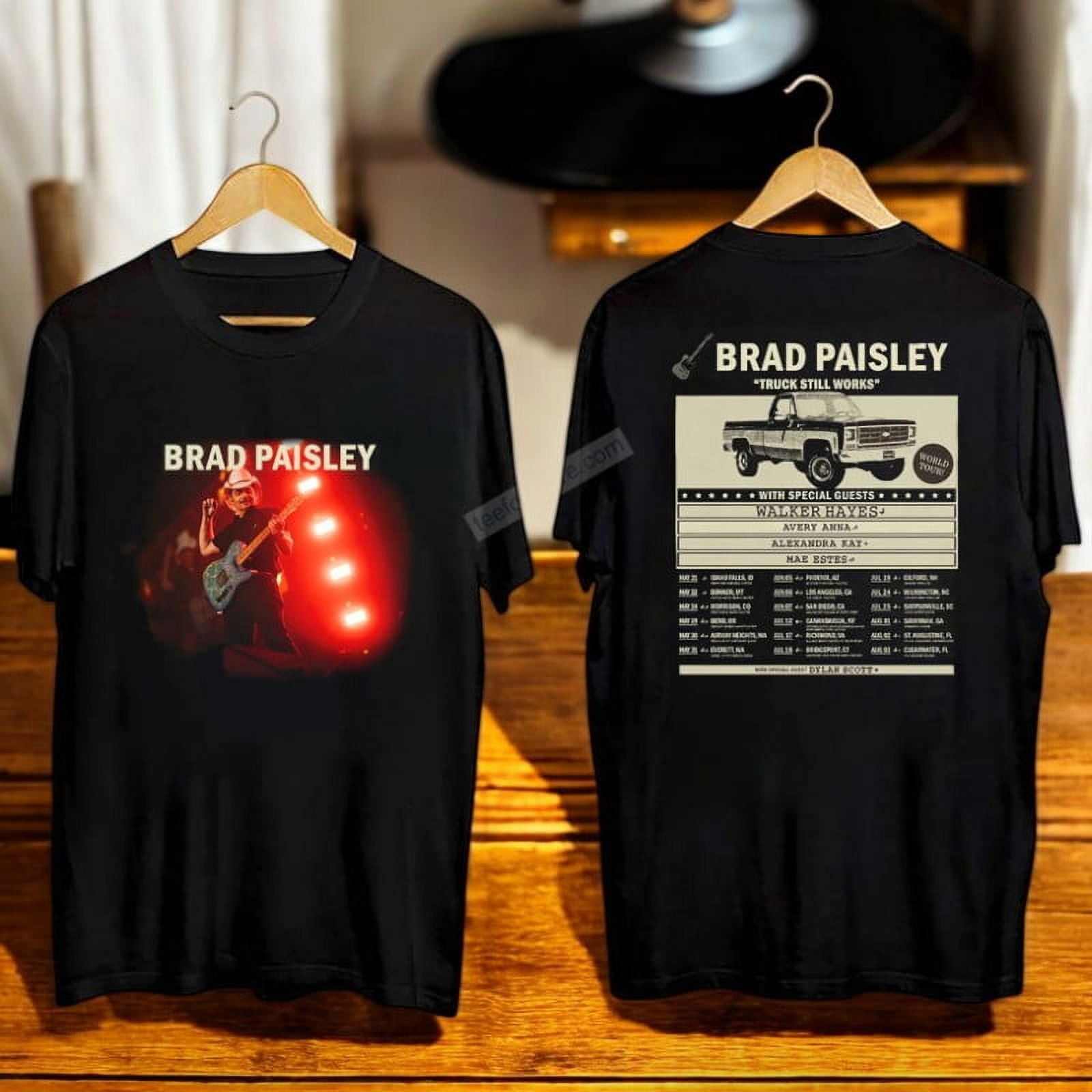 Truck Still Works World Tour Brad Paisley 2025 Concert Shirt,Sand Color ...