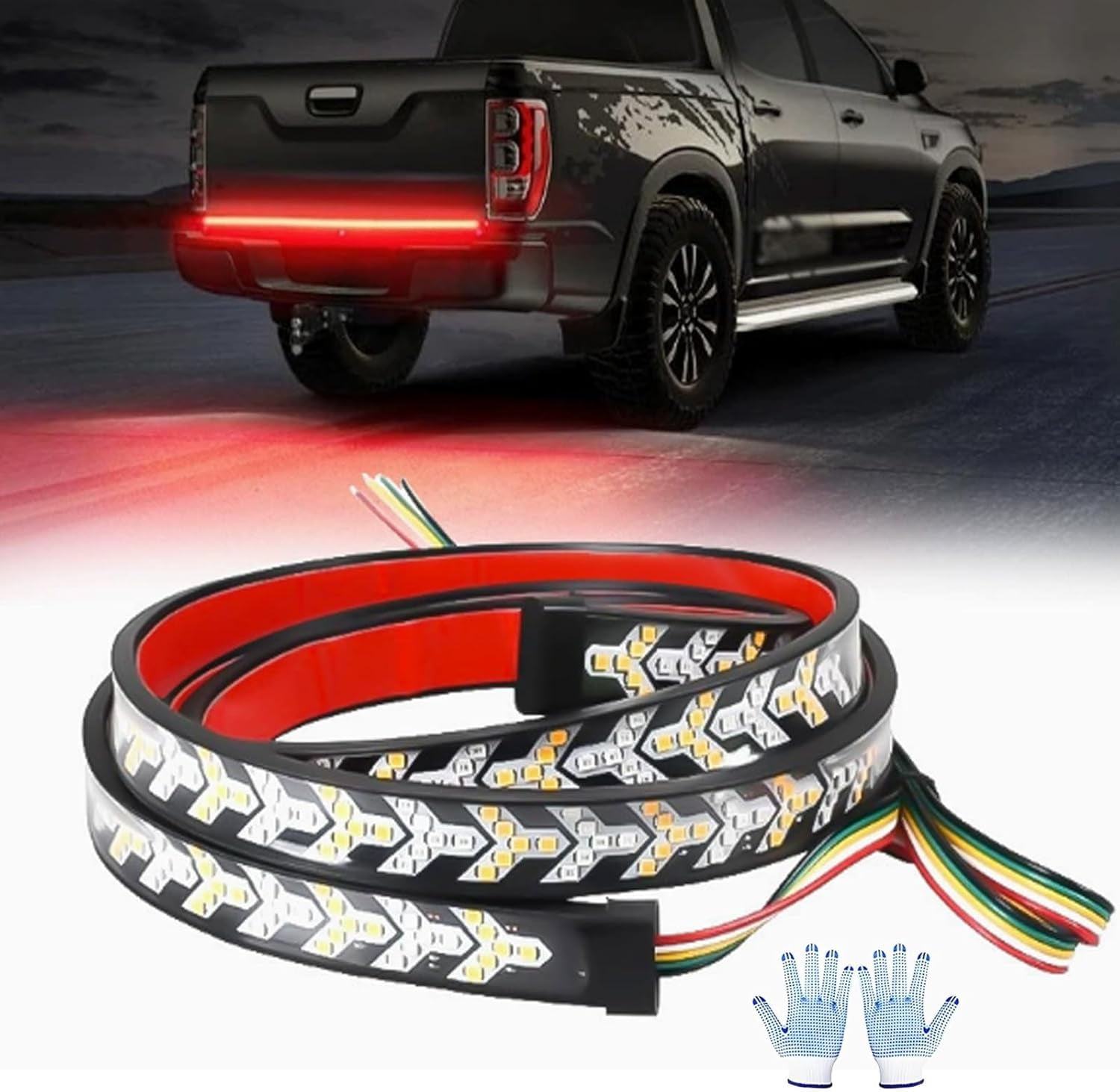 Truck Tailgate Strip Light LED Bar Signal Break Reverse, Arrow Design ...