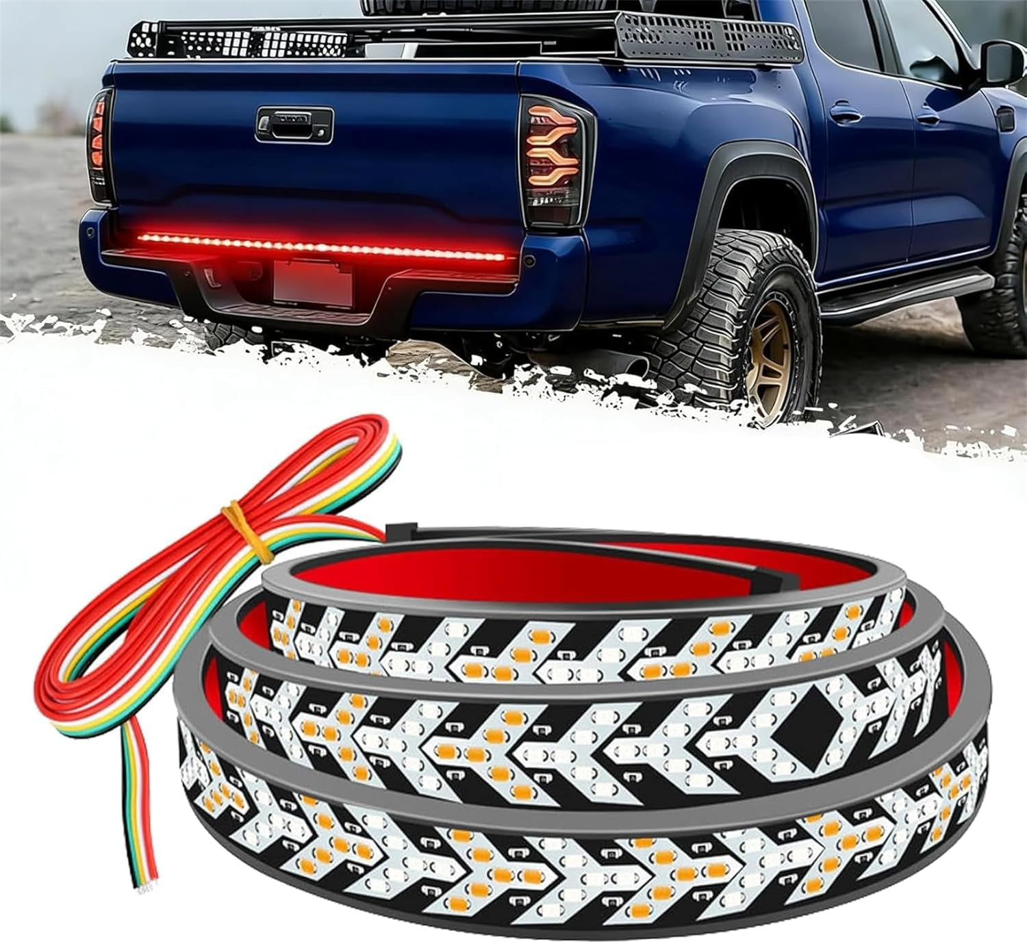 Truck Tailgate Strip Light LED Bar Signal Break Reverse, High ...