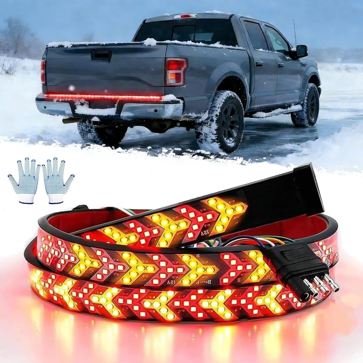 Truck Tailgate Strip Light LED Bar Signal Break Reverse, LED Tailgate ...