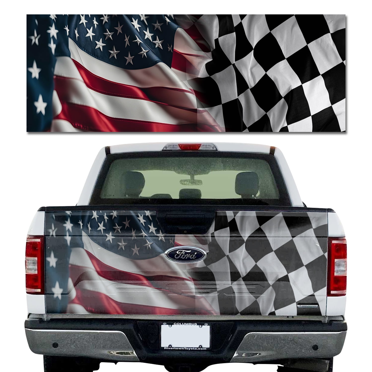 Truck Tailgate Wrap American Race HD Decal Graphics MightySkins ...