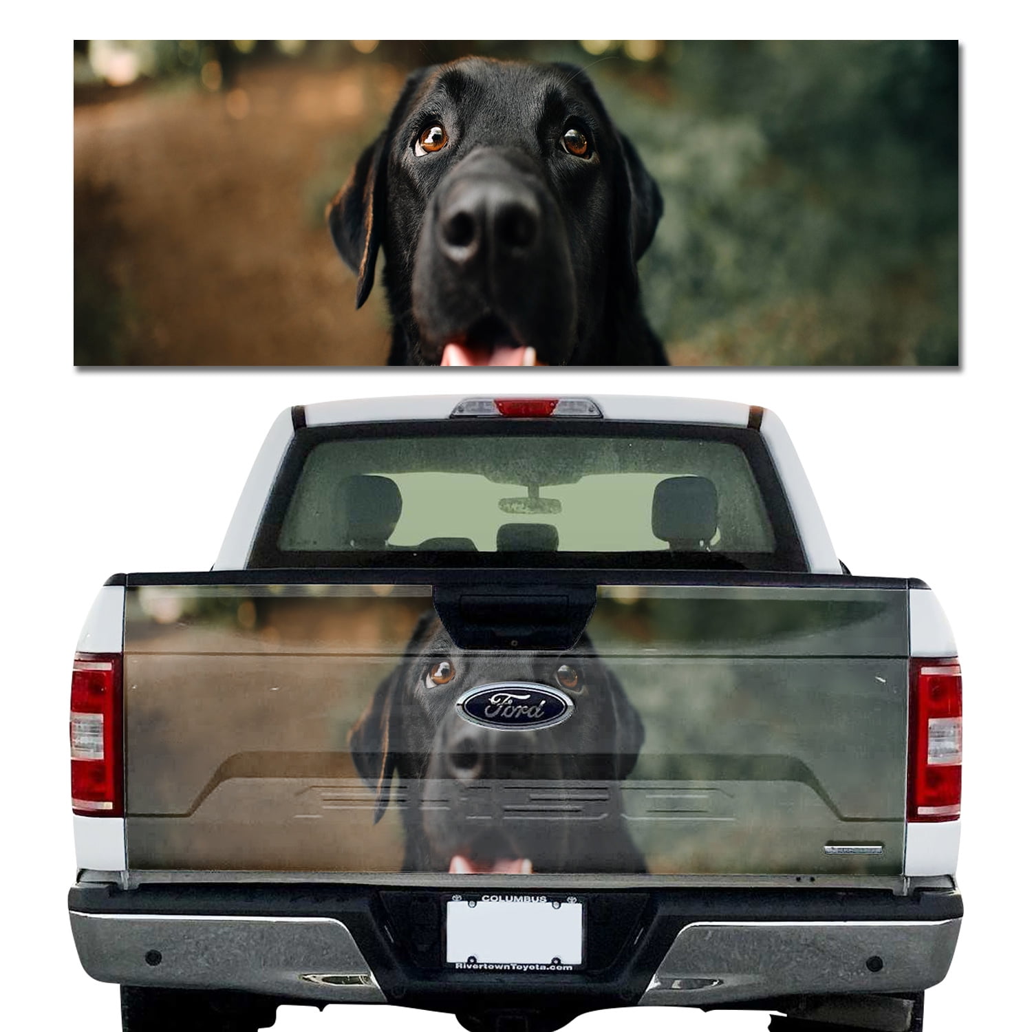 Truck Tailgate Wrap Black Lab HD Decal Graphics MightySkins ...