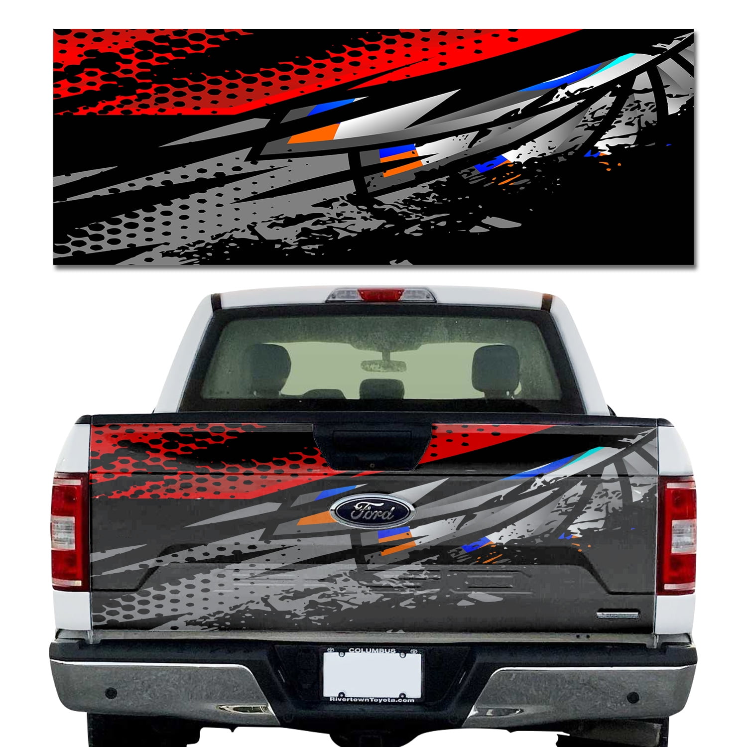 Truck Tailgate Wrap Blade Fan HD Decal Graphics MightySkins ...