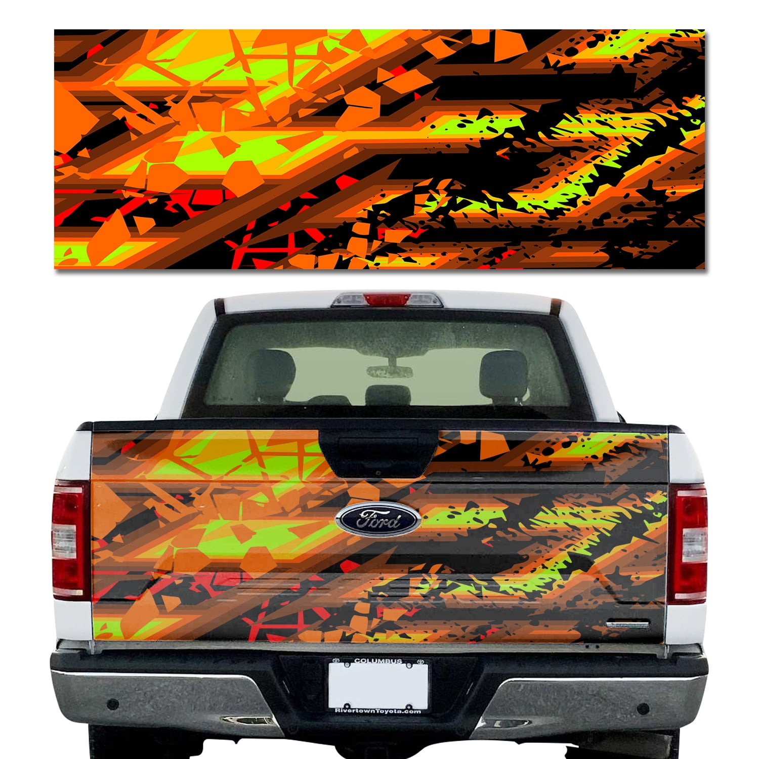 Truck Tailgate Wrap Blast Damage HD Decal Graphics MightySkins ...