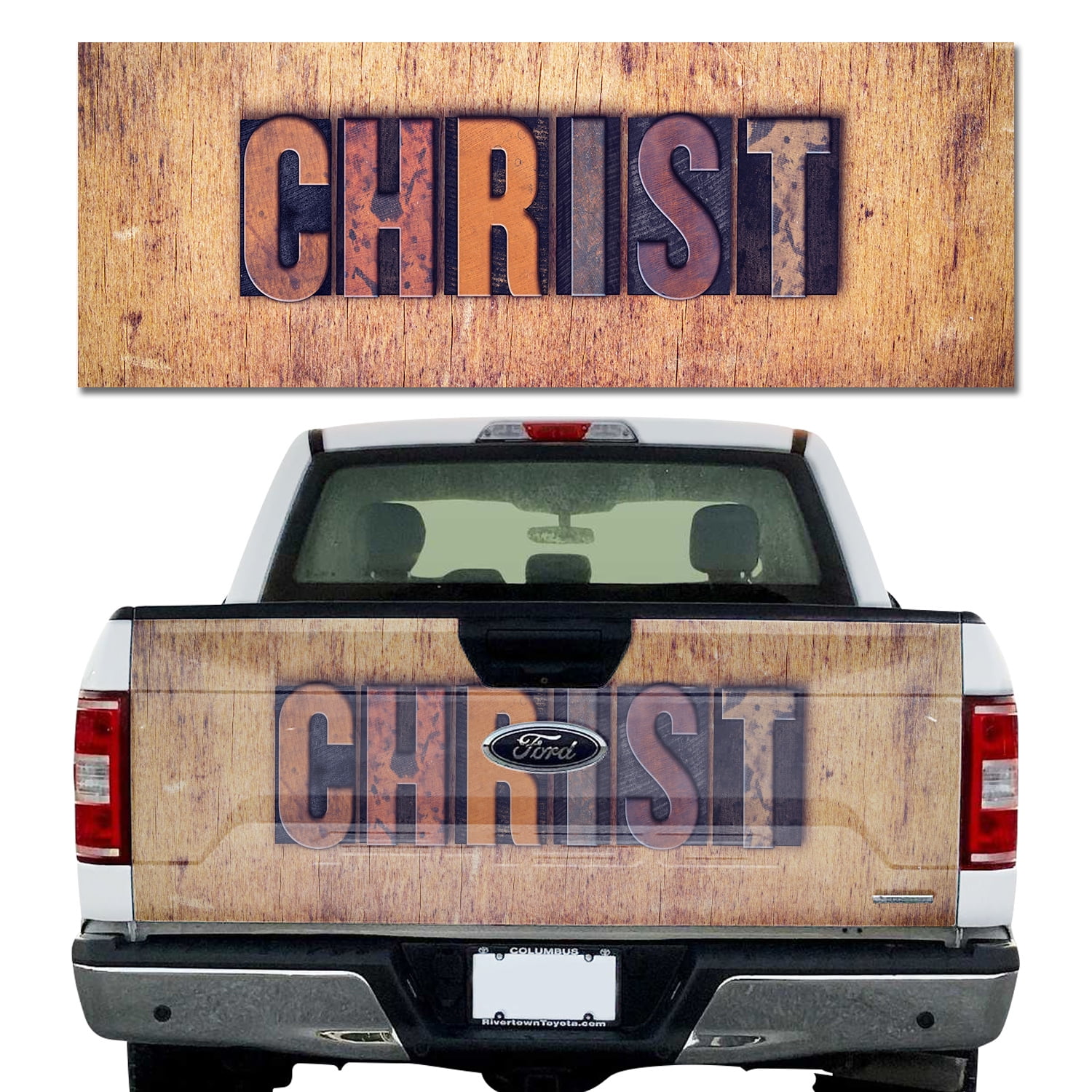 Truck Tailgate Wrap Christ HD Decal Graphics MightySkins Professional ...