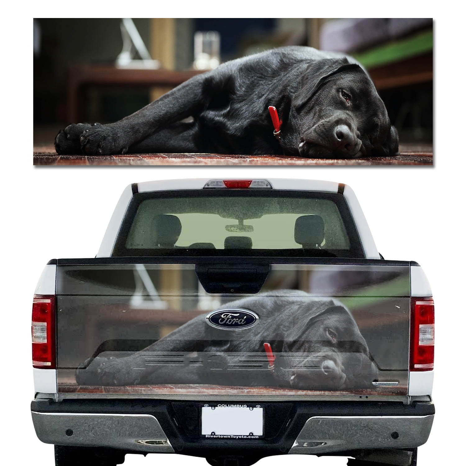 Truck Tailgate Wrap Dog Tired HD Decal Graphics MightySkins ...
