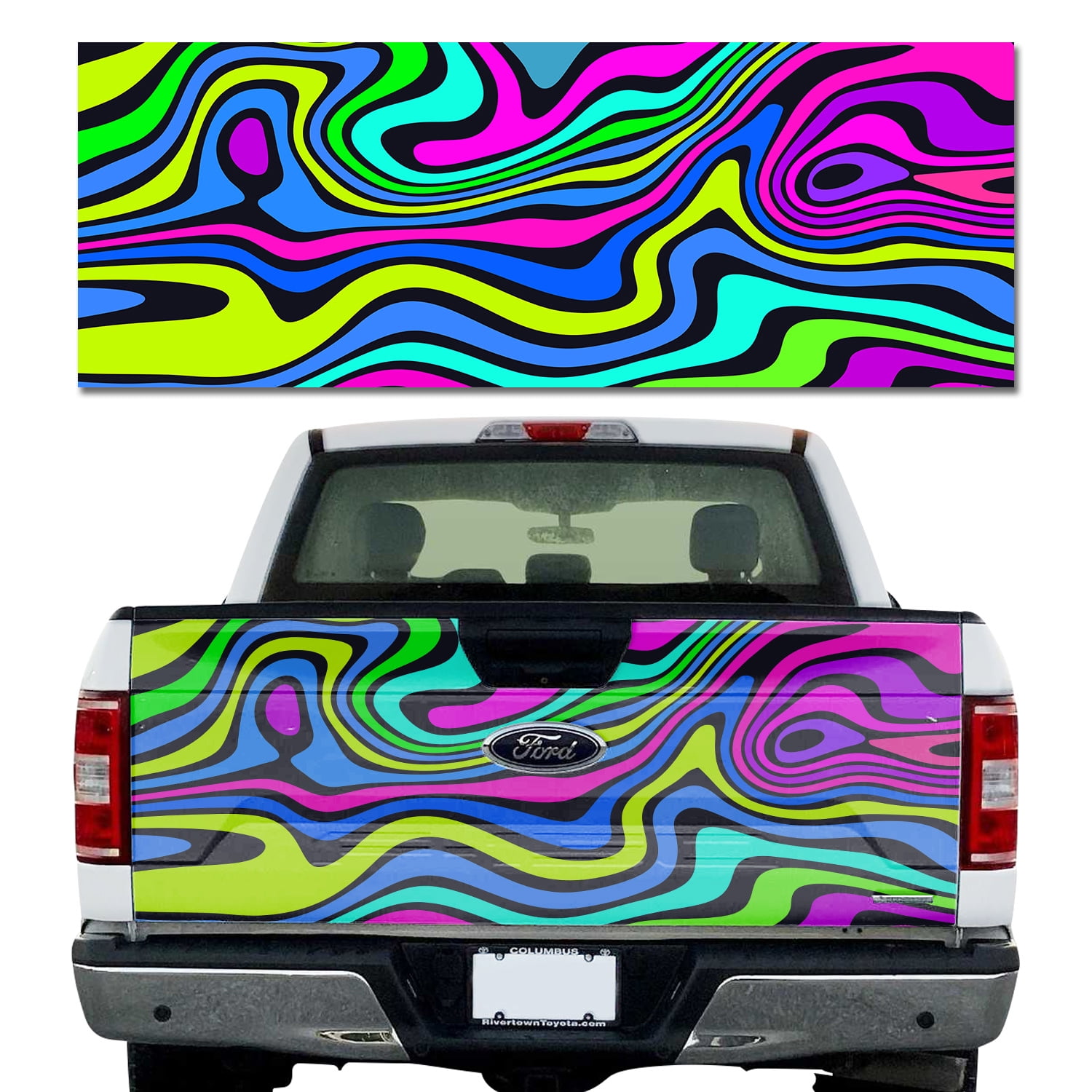 Truck Tailgate Wrap Fluorescent HD Decal Graphics MightySkins ...