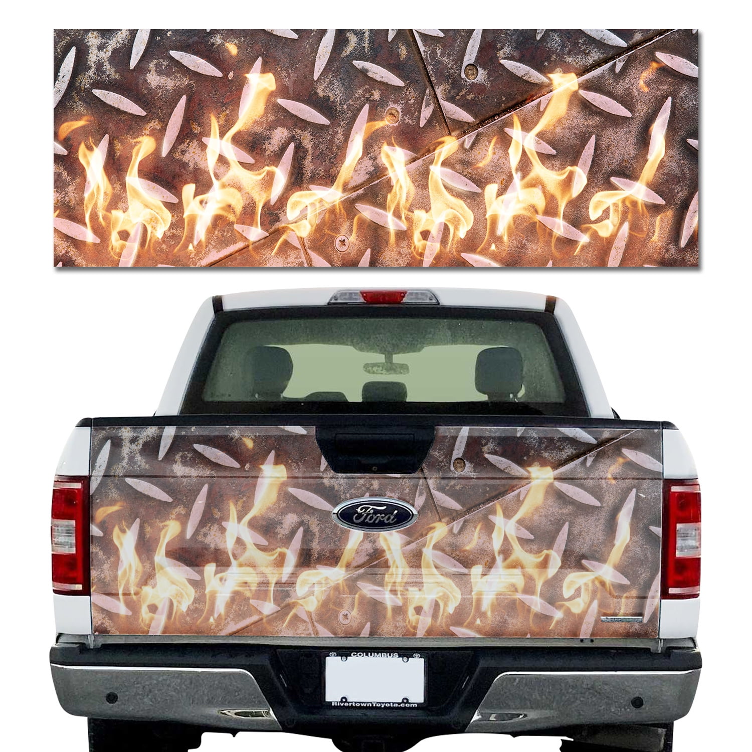 Truck Tailgate Wrap Hot Metal HD Decal Graphics MightySkins ...