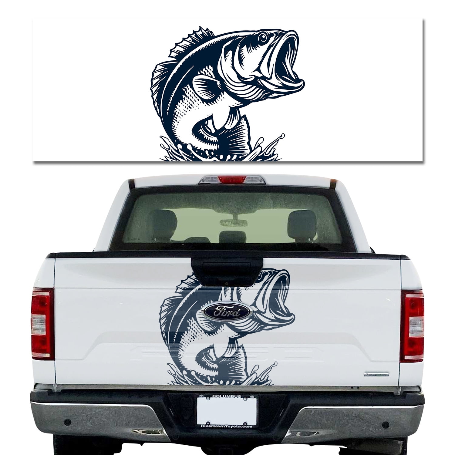 Truck Tailgate Wrap Largemouth HD Decal Graphics MightySkins ...
