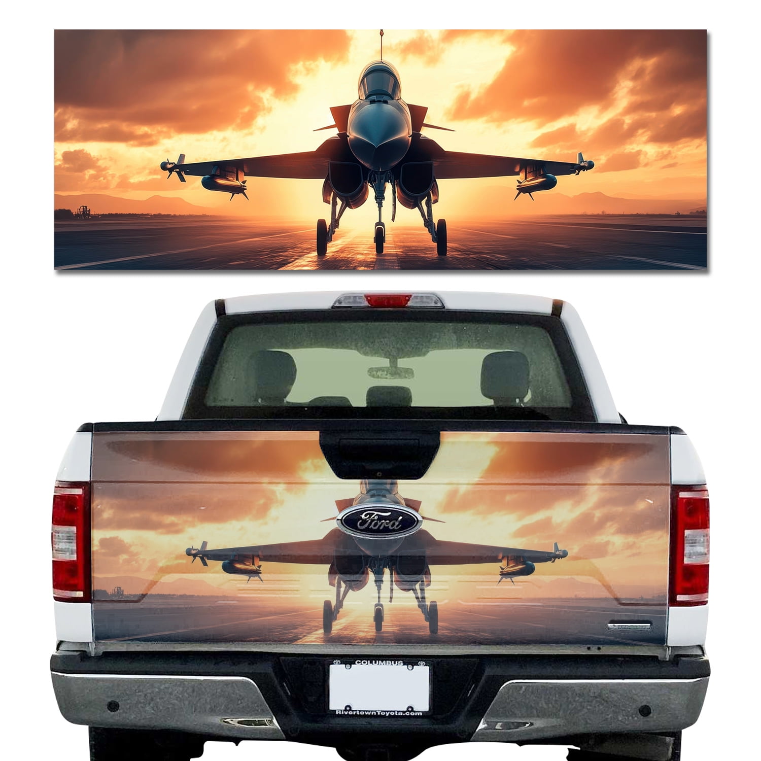 Truck Tailgate Wrap Modern Jet HD Decal Graphics MightySkins ...
