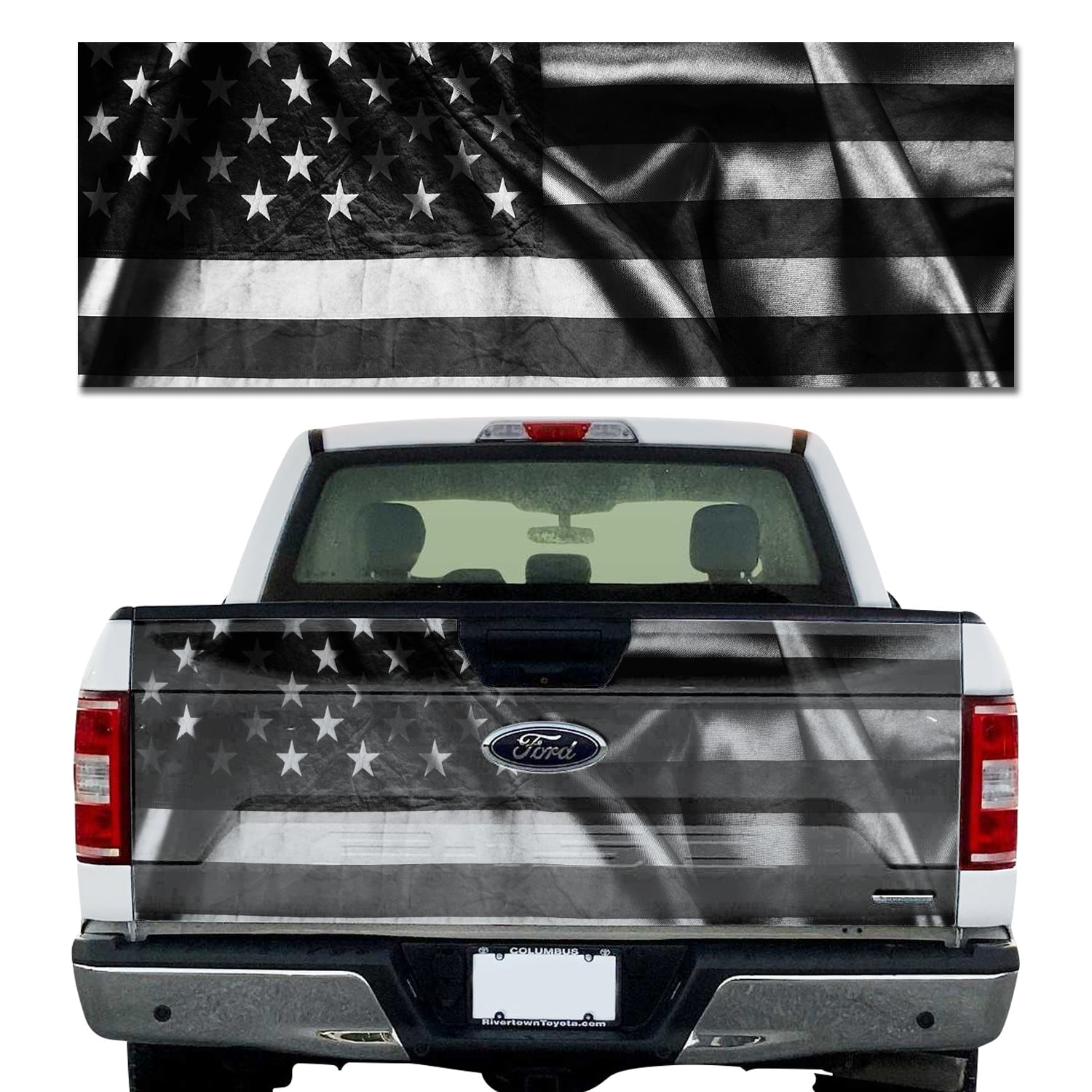 Truck Tailgate Wrap Mono Flag HD Decal Graphics MightySkins ...