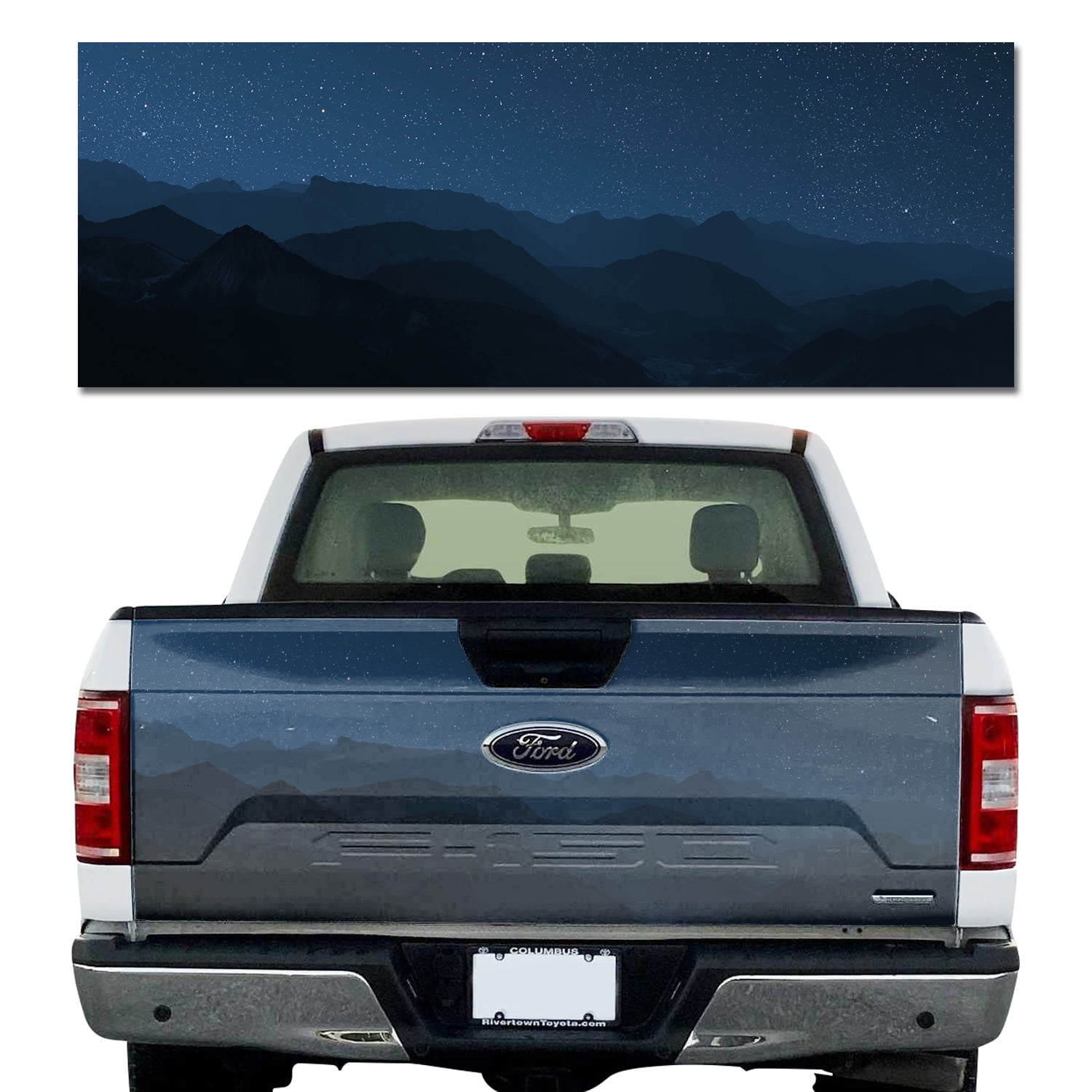 Truck Tailgate Wrap Night Sky HD Decal Graphics MightySkins ...