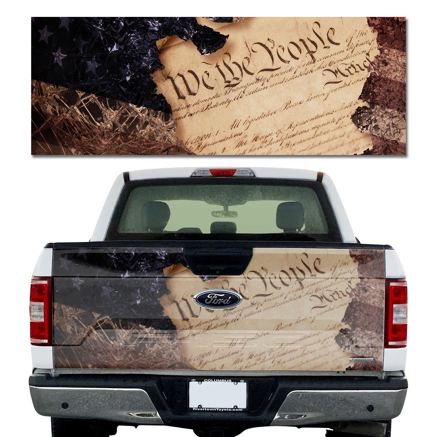 Truck Tailgate Wrap We the People HD Decal Graphics MightySkins ...