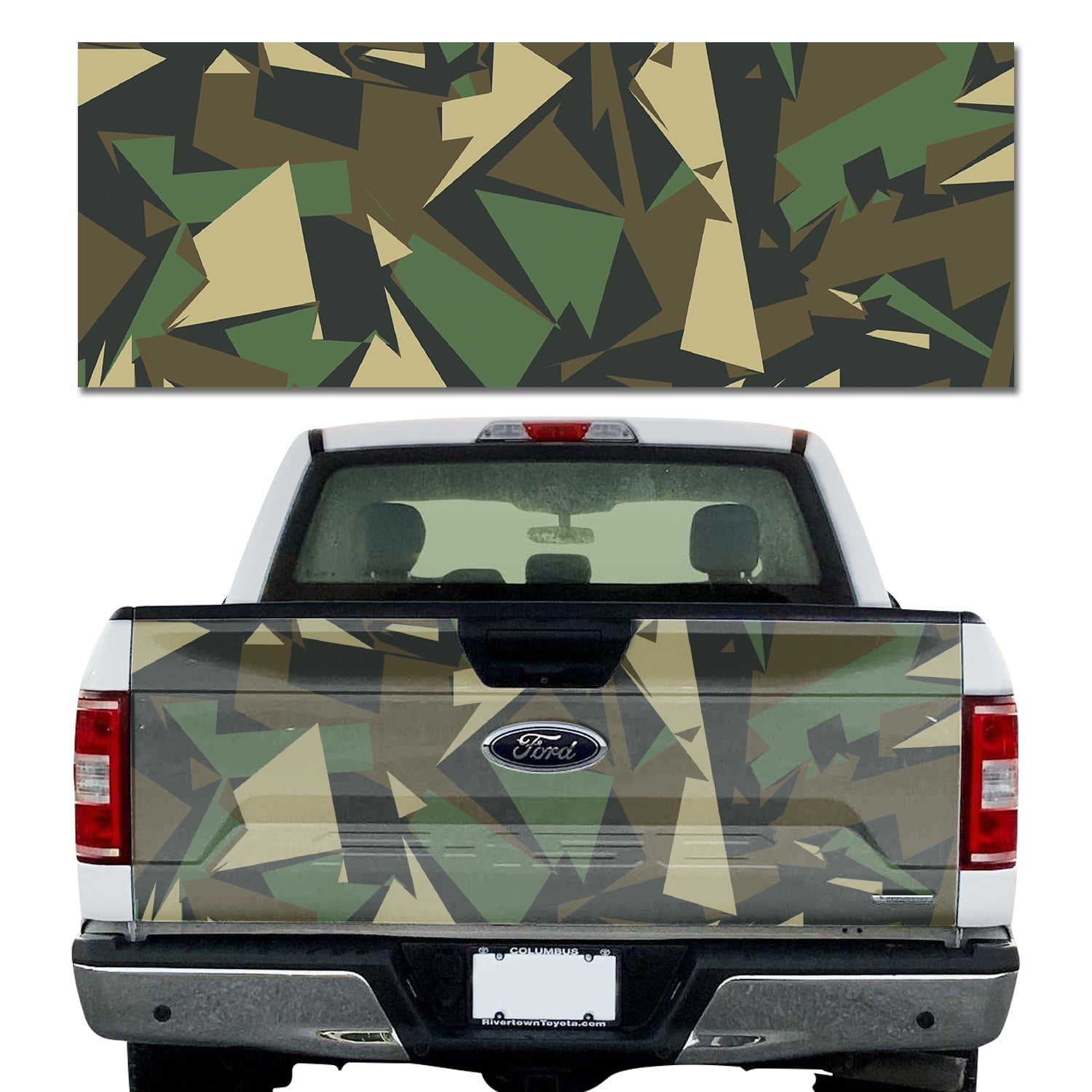 Truck Tailgate Wrap Polygonal Camo HD Decal Graphics MightySkins ...
