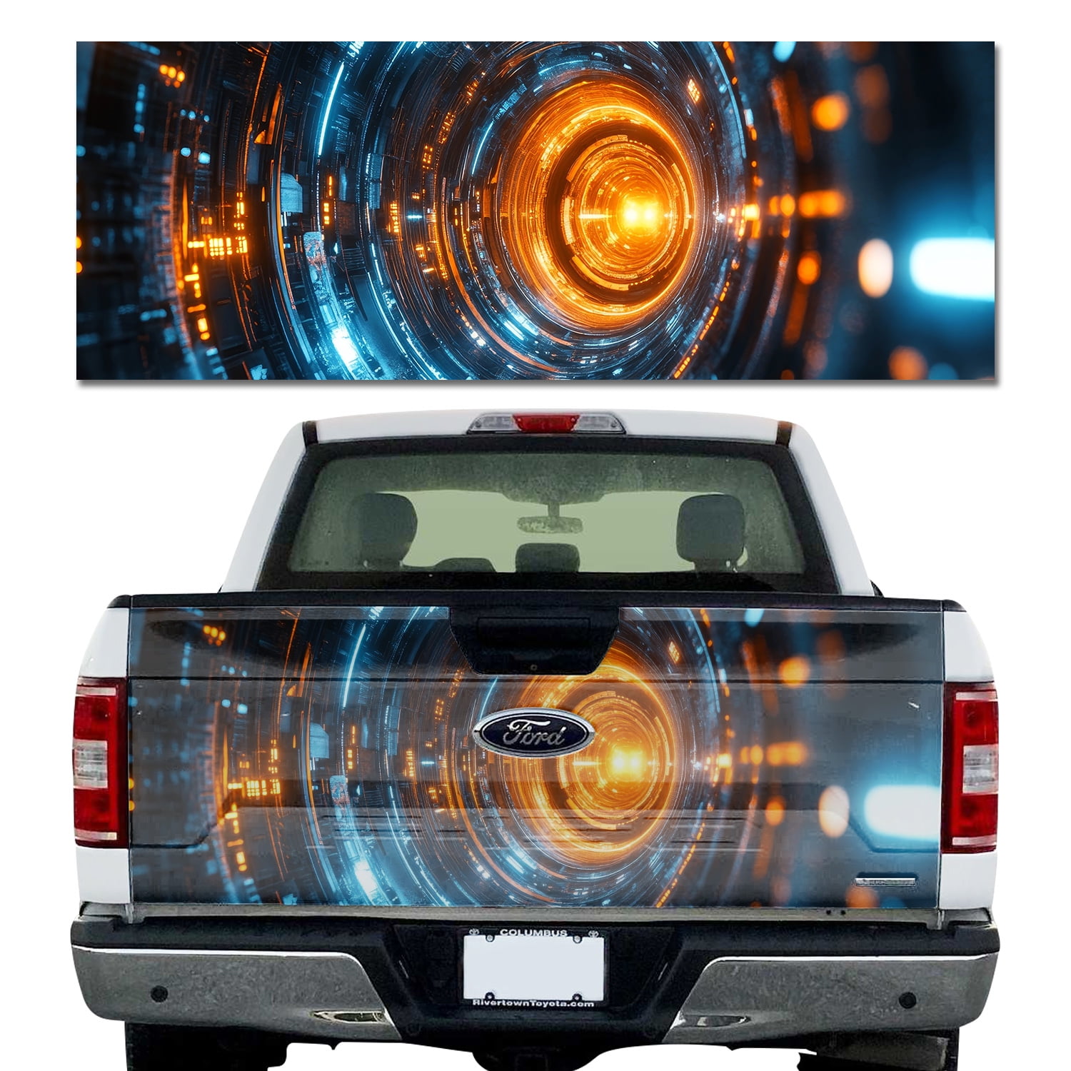 Truck Tailgate Wrap Tech Warp HD Decal Graphics MightySkins ...