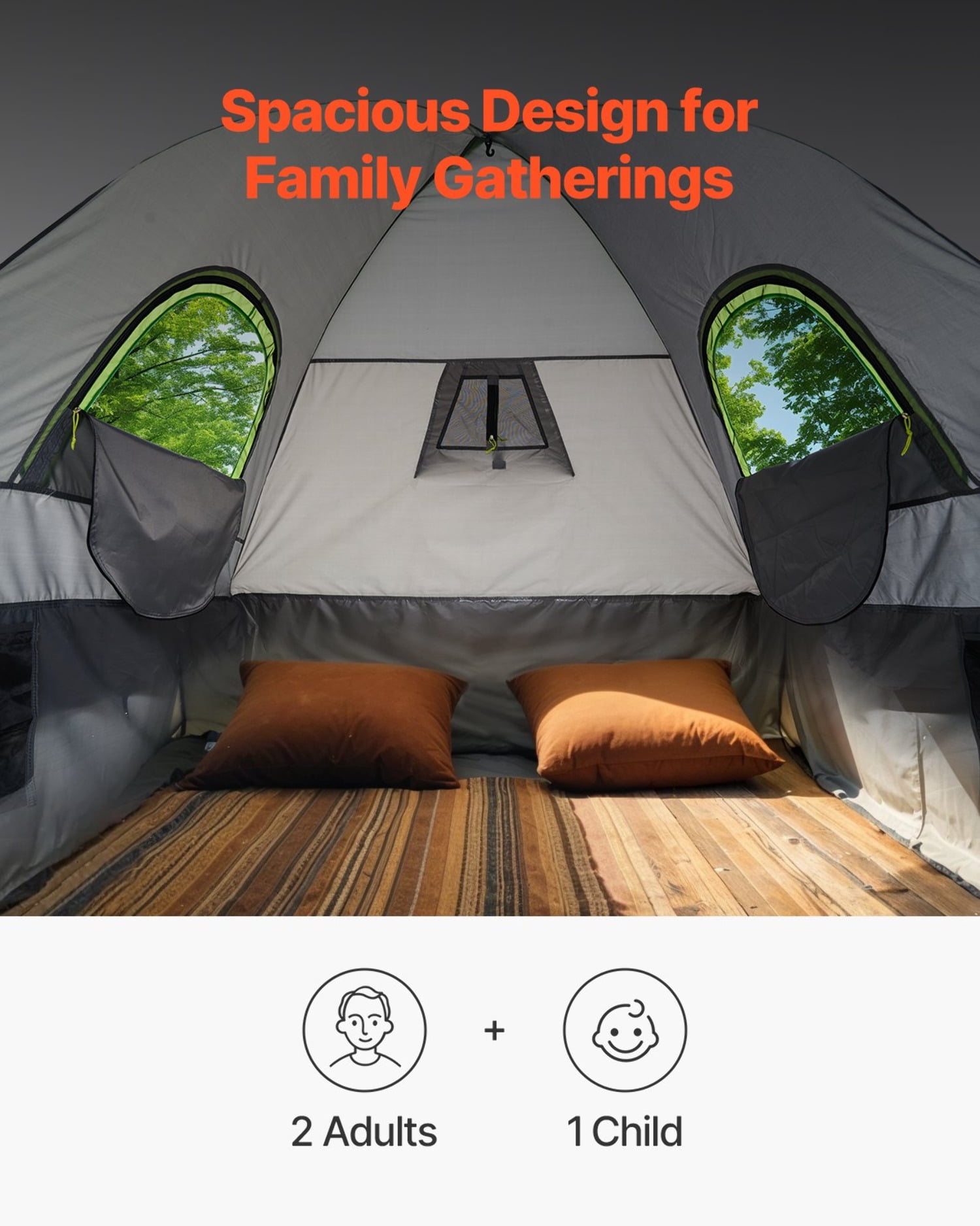 Truck Tent 5.5-6.0ft Waterproof PU2000 Truck Bed Camping Tent 2-3 Person - Walmart.com