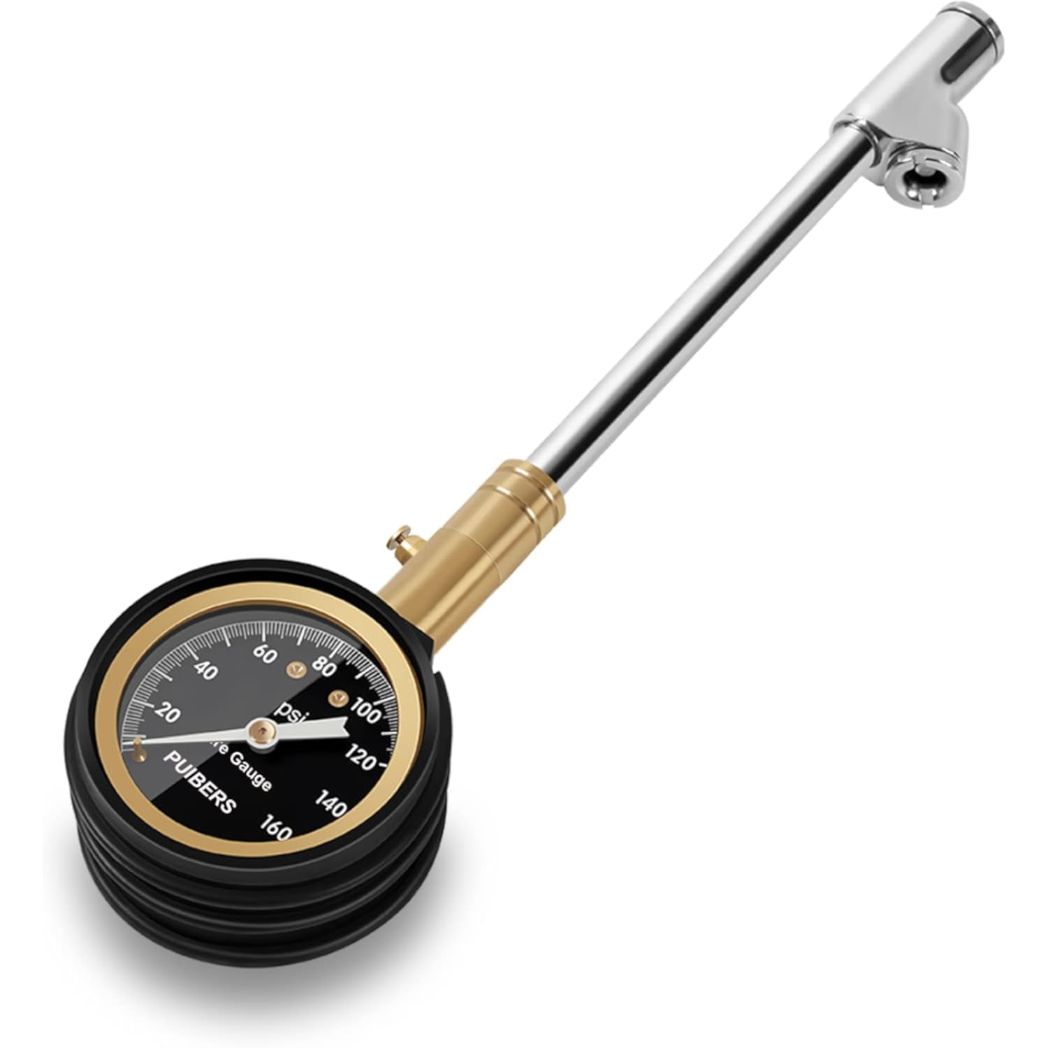 Truck Tire Pressure Gauge 160 PSI, Puibers Heavy Duty Dual Head Tire ...