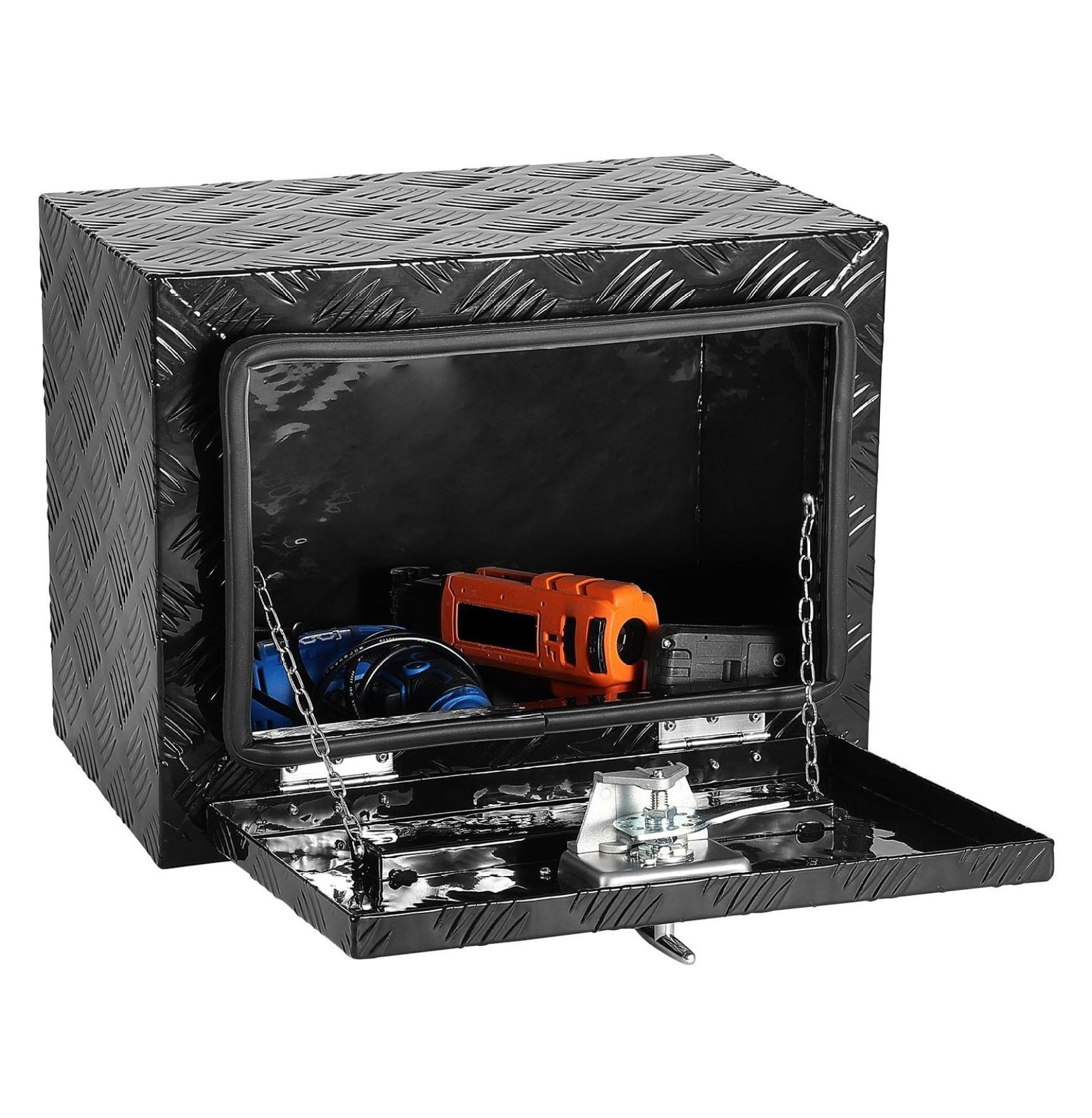 Truck Tool Box Underbody 18x12x14 inch - Aluminum Trailer RV Storage ...