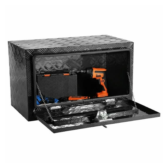 Truck Tool Box Underbody 30"x17"x18", Aluminum Trailer RV Storage Box ...