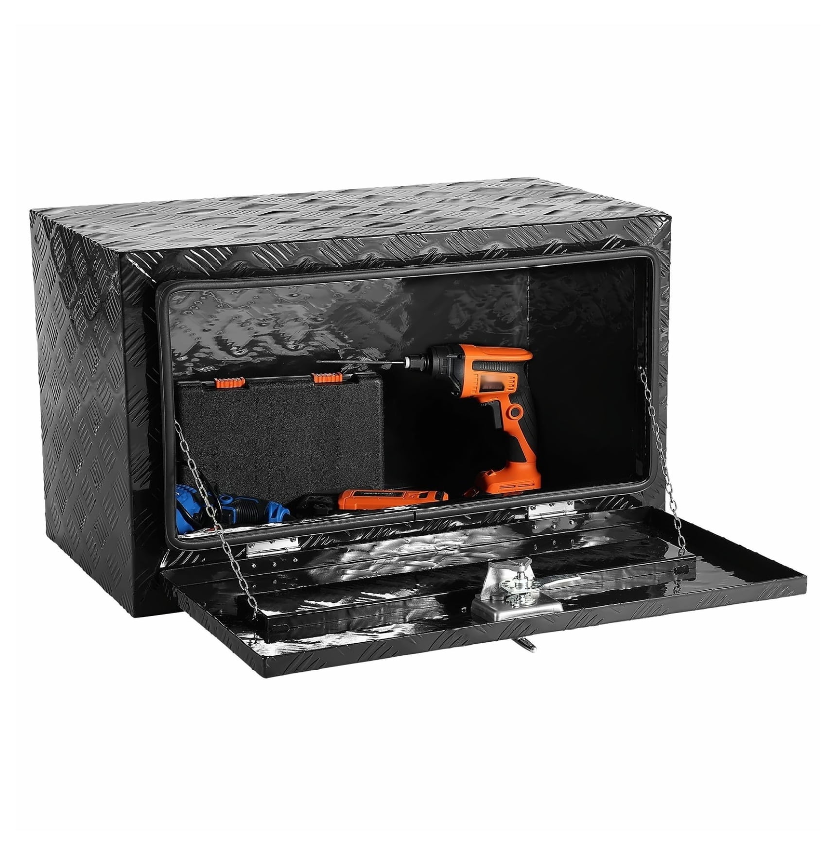 Truck Tool Box Underbody, 30"x17"x18" Aluminum Trailer Storage - RV ...