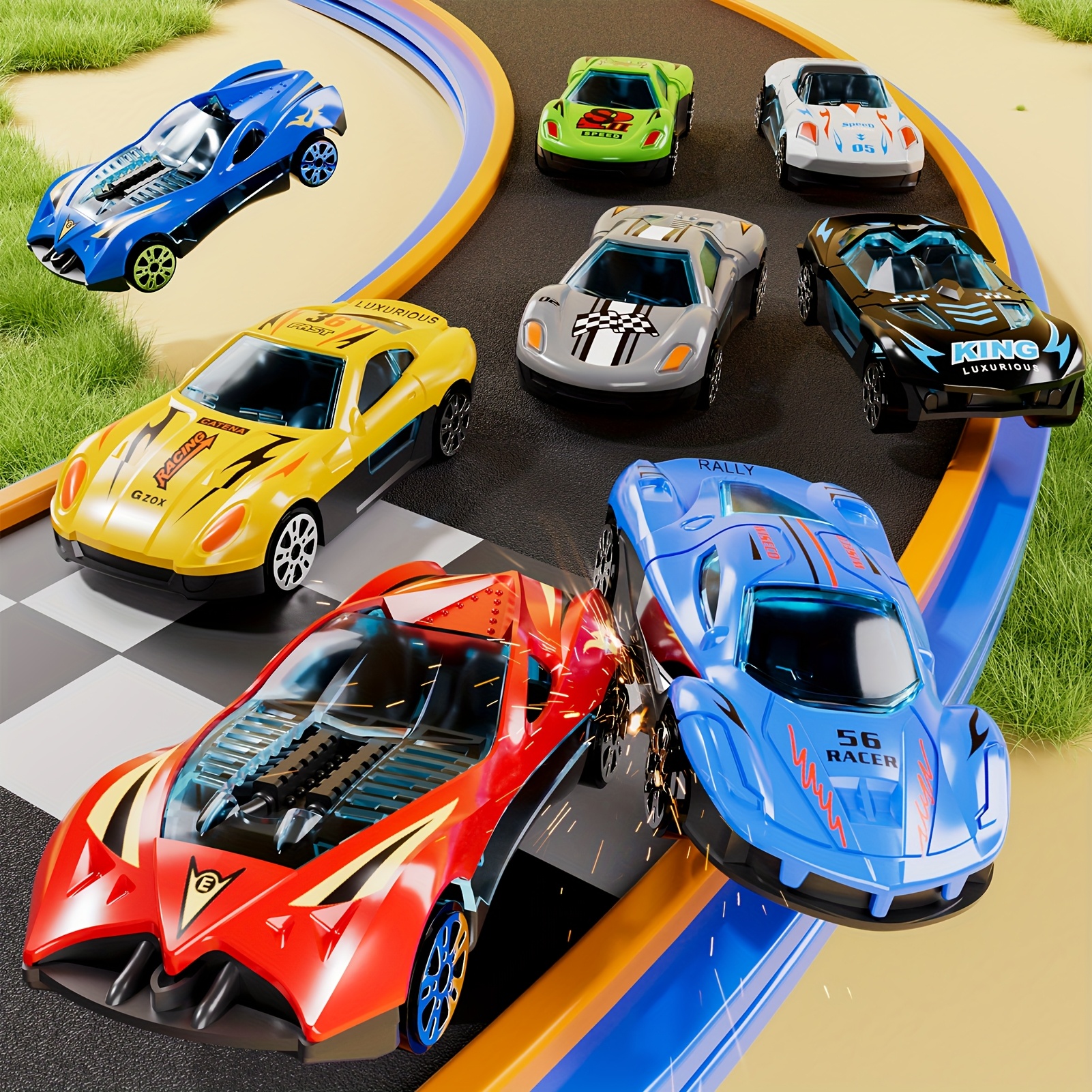 Truck Toys For 3 4 5 6 Years Old Boys, Toys Track Set Dinosaur ...