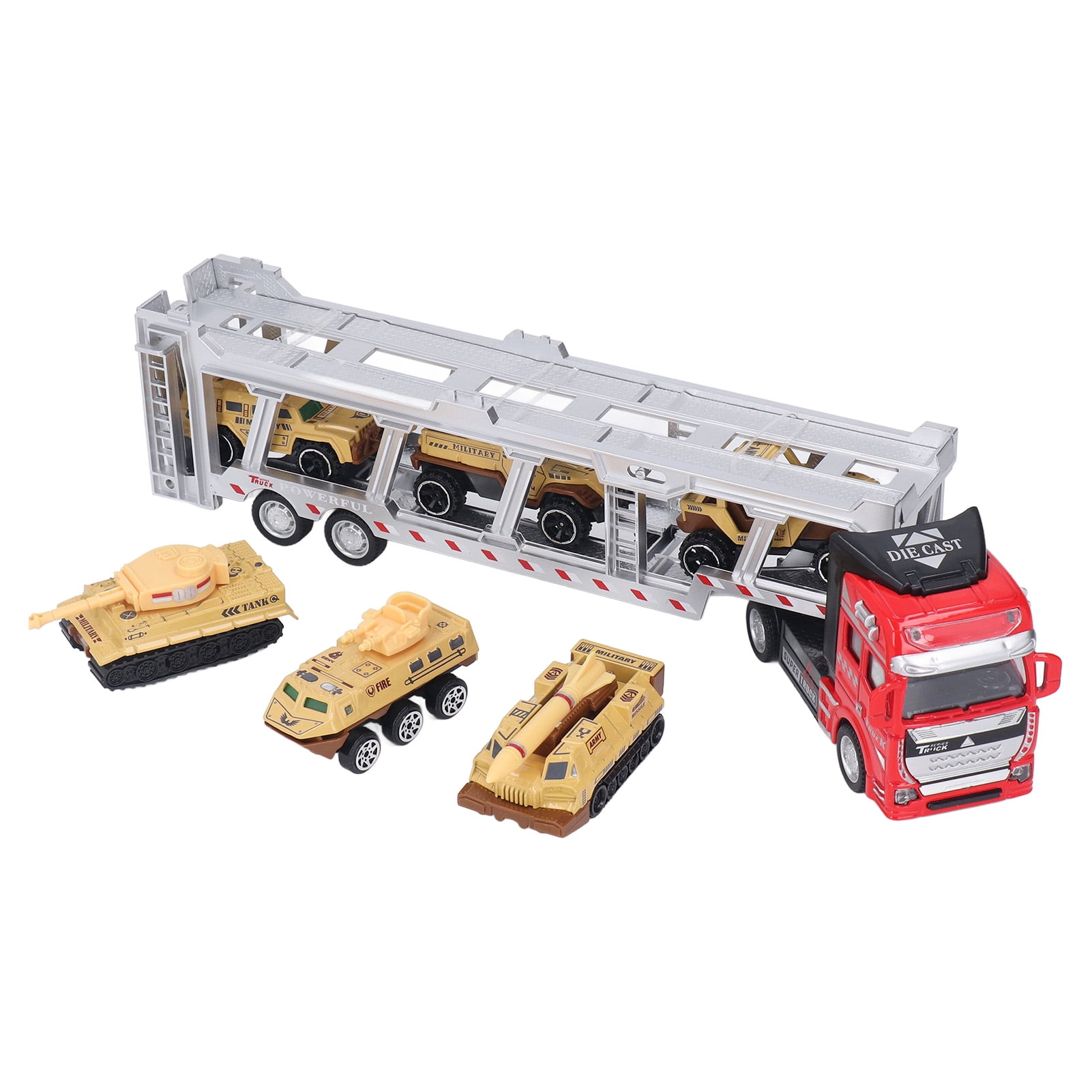 Truck Toys Vivid Details Compact Portable Mini Transport Cars Set With ...