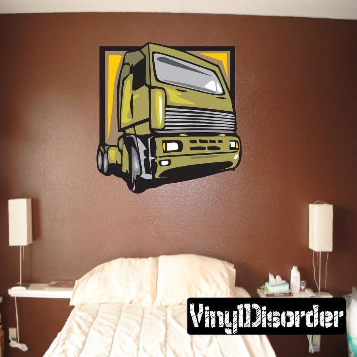 Truck Wall Decal - Vinyl Sticker - Car Sticker - Die Cut Sticker - DC ...