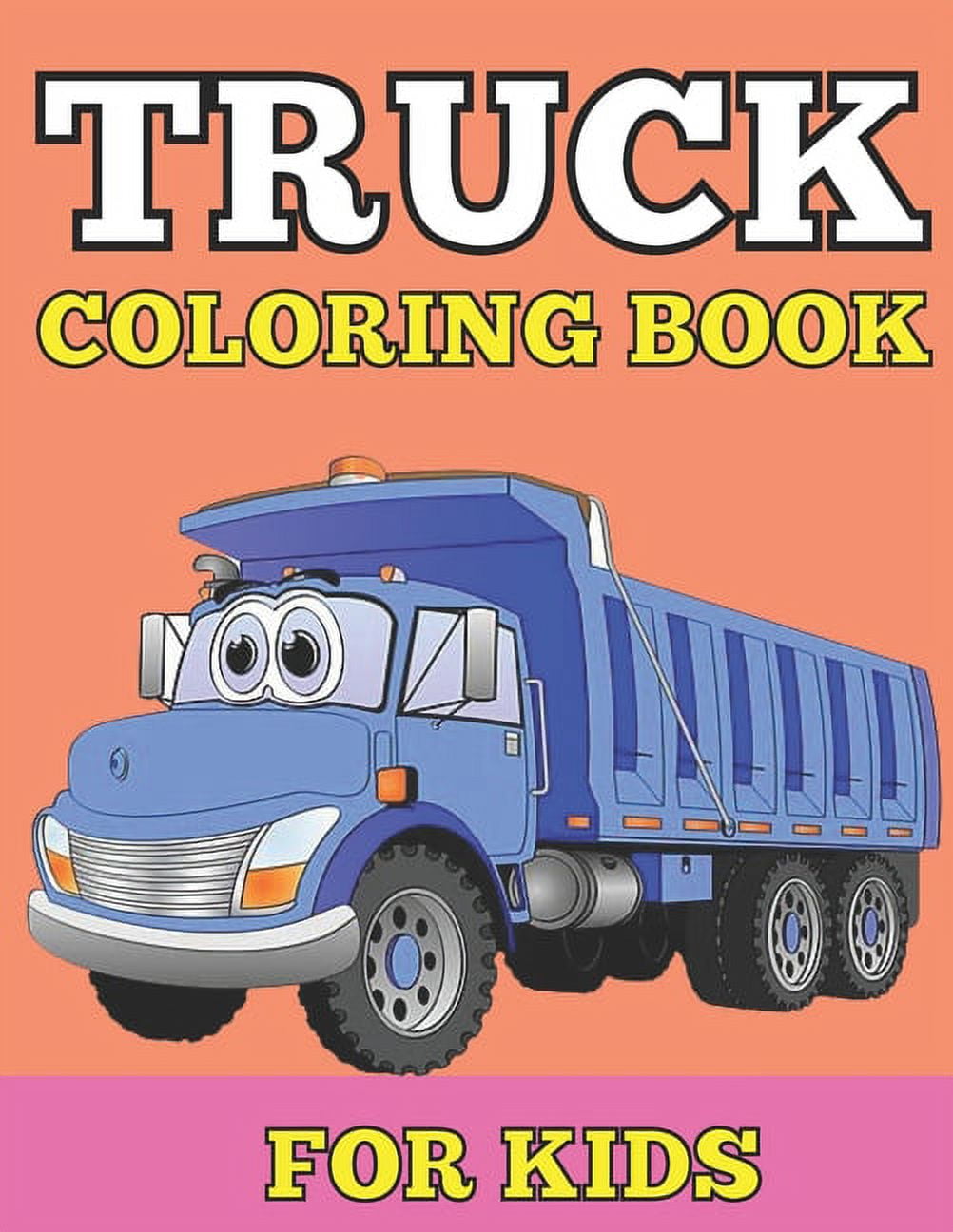 Truck coloring book for kids: Kids Coloring Book with Ambulance, army ...