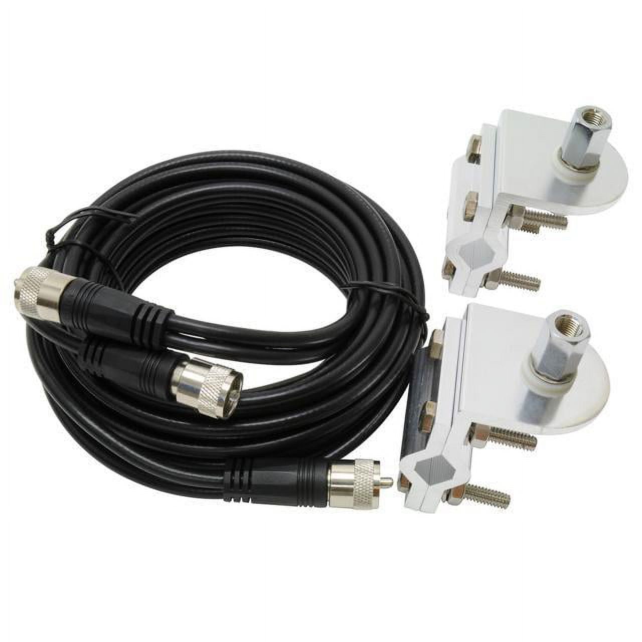 TruckSpec Build-A-Kit Dual CB Antenna Mount & 18ft RG59A/U Cable System ...