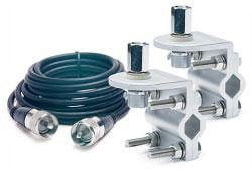 TruckSpec Build-A-Kit Dual CB Antenna Mount & 18ft RG59A/U Cable System ...