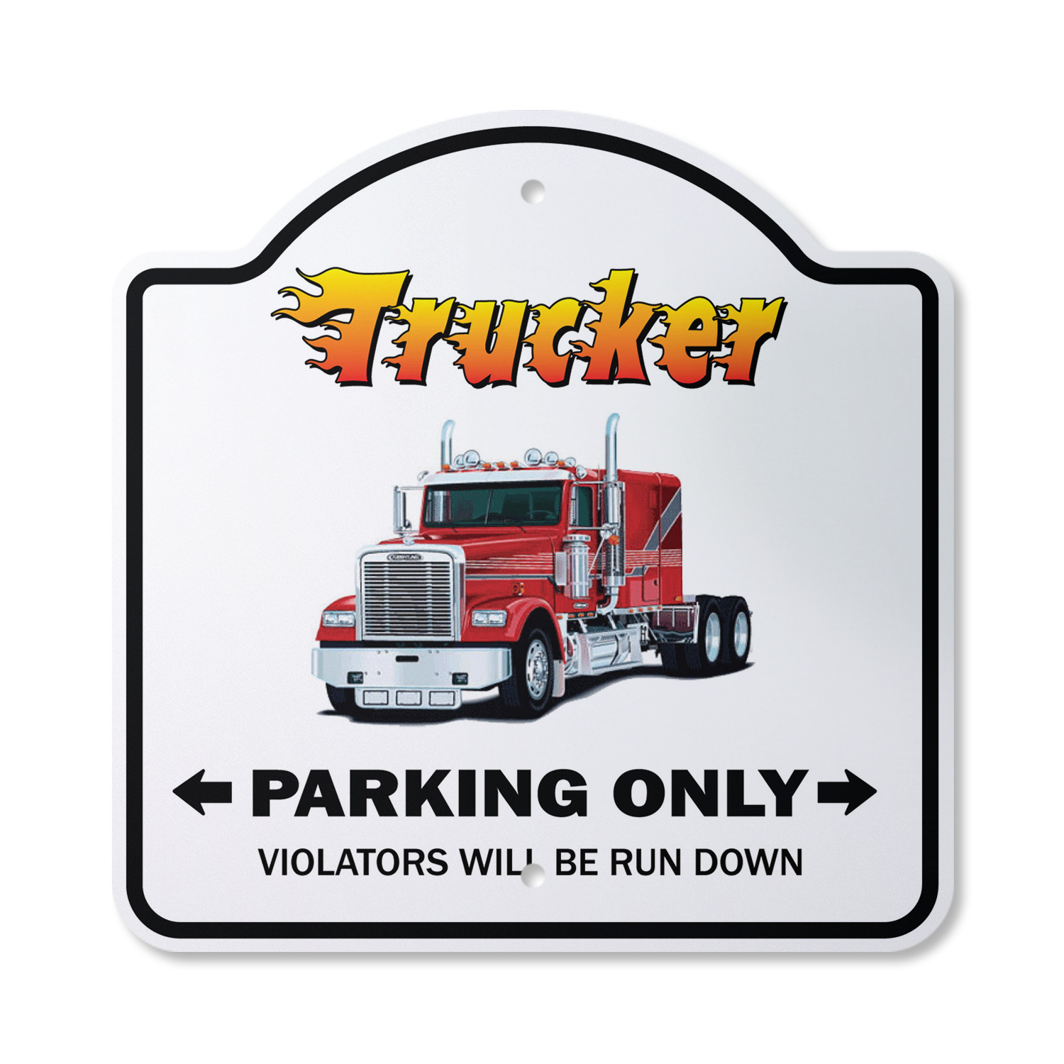 Trucker 10” x 10” Sign | Indoor/Outdoor Plastic | SignMission Designer ...