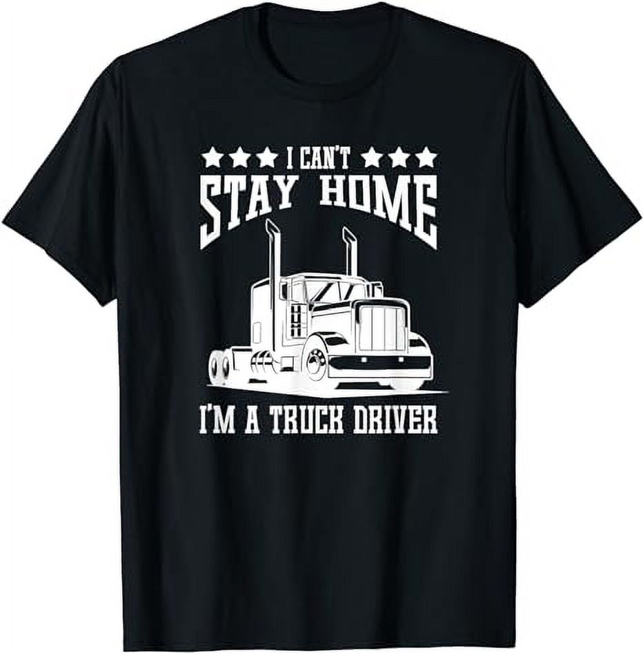 Trucker - 18 Wheeler Freighter Truck Driver T-Shirt - Walmart.com