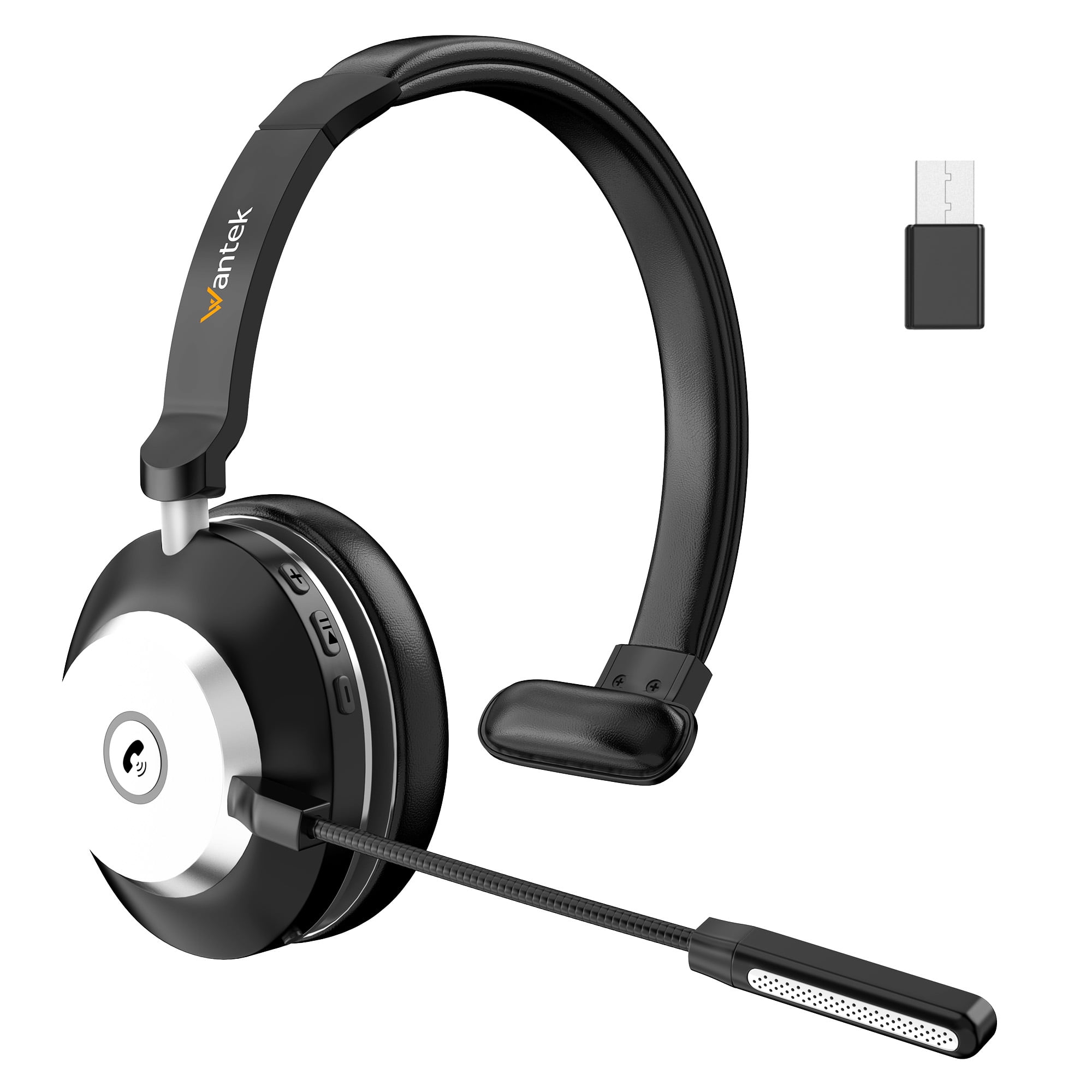Trucker Bluetooth Headset with Microphone, with AI Noise Cancelling ...