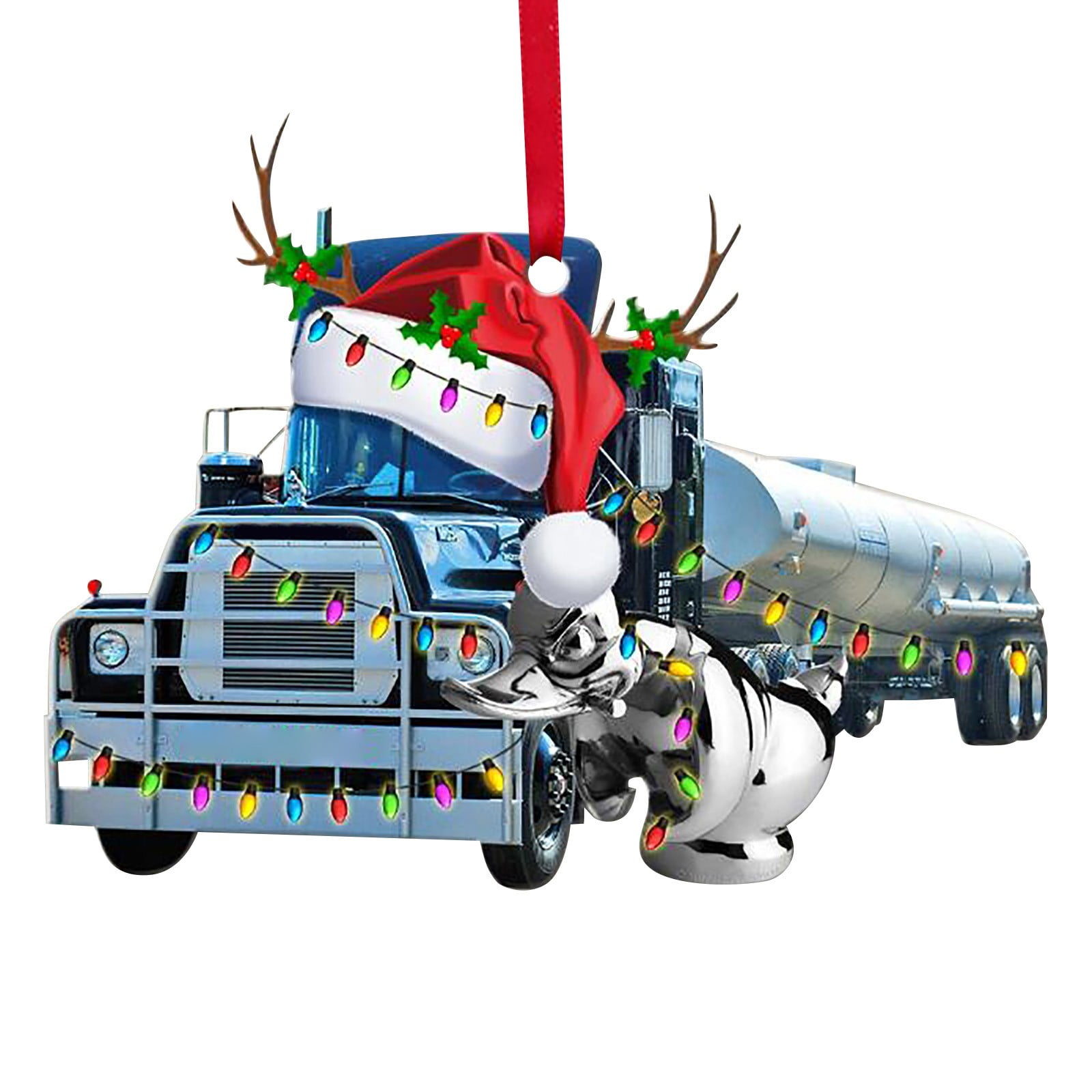 Trucker Christmas Ornament 2025, Truck Ornament, Unique Flat Acrylic ...