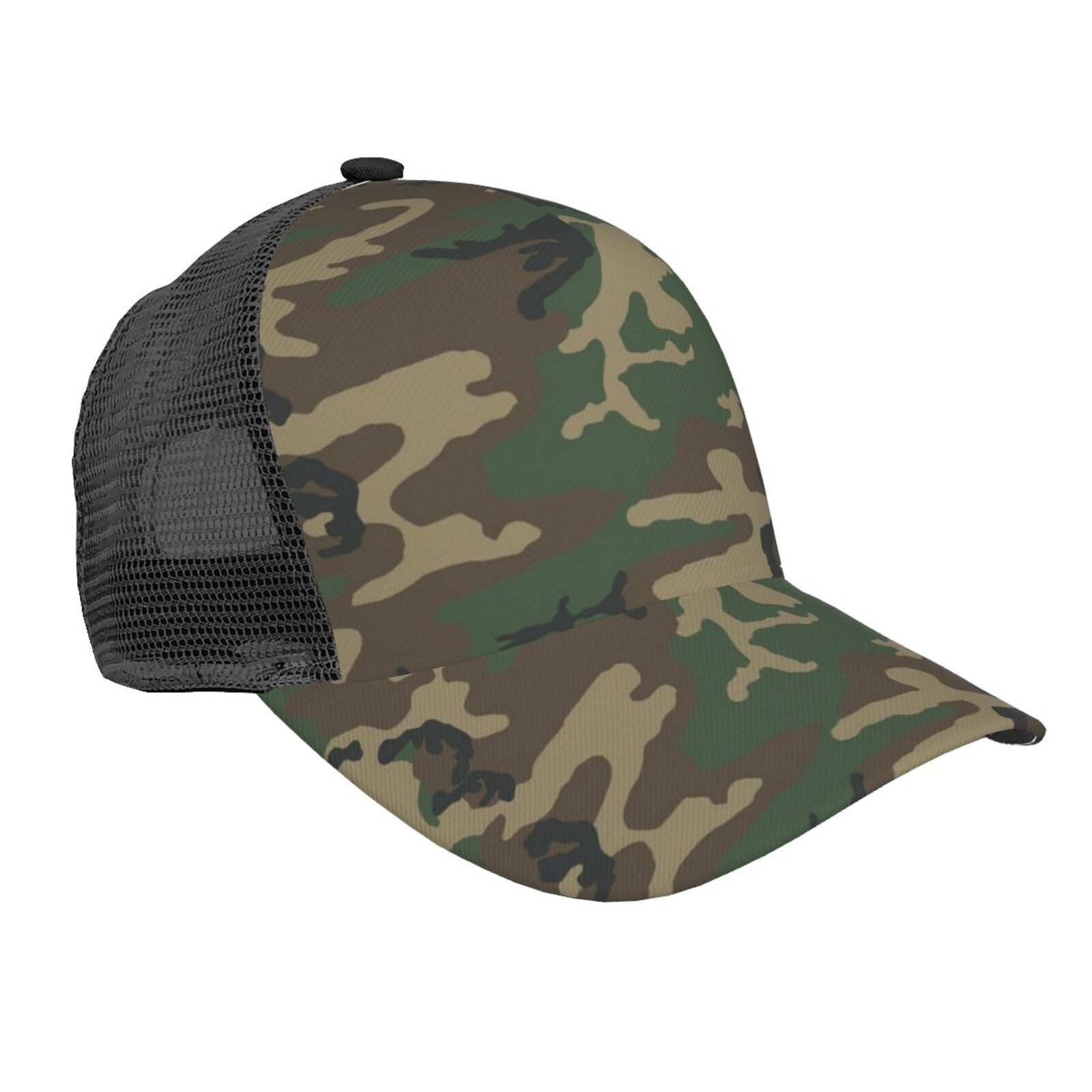 Trucker Hat For Men Women Retro Camouflage Pattern Sports Baseball Cap ...