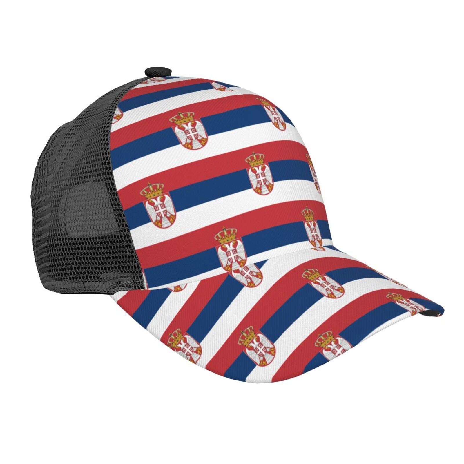 Trucker Hat For Men Women Serbian Flag Sports Baseball Cap Sun Hat Mesh ...